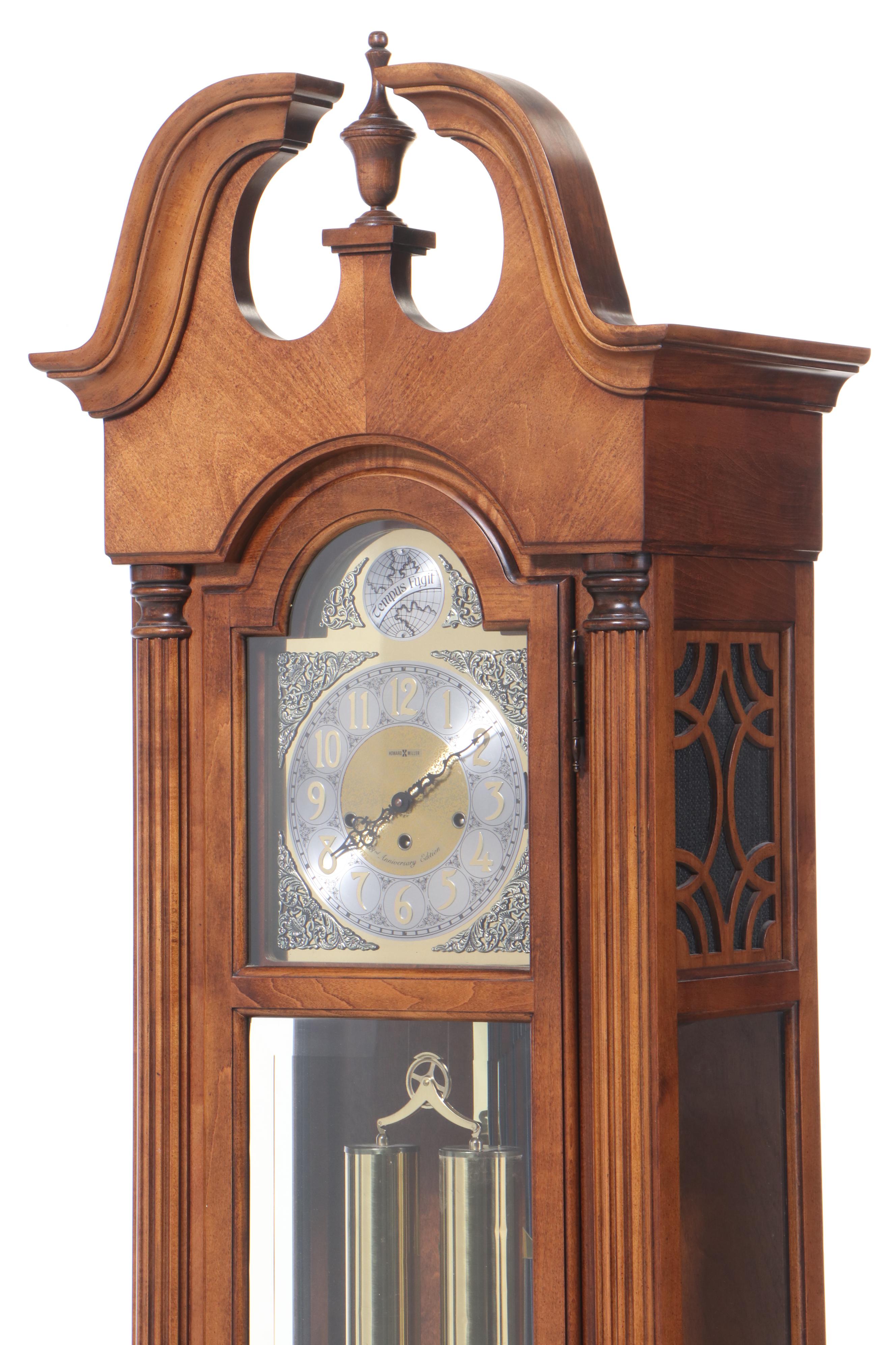 Howard Miller Colonial Style Maple Grandfather Clock | EBTH
