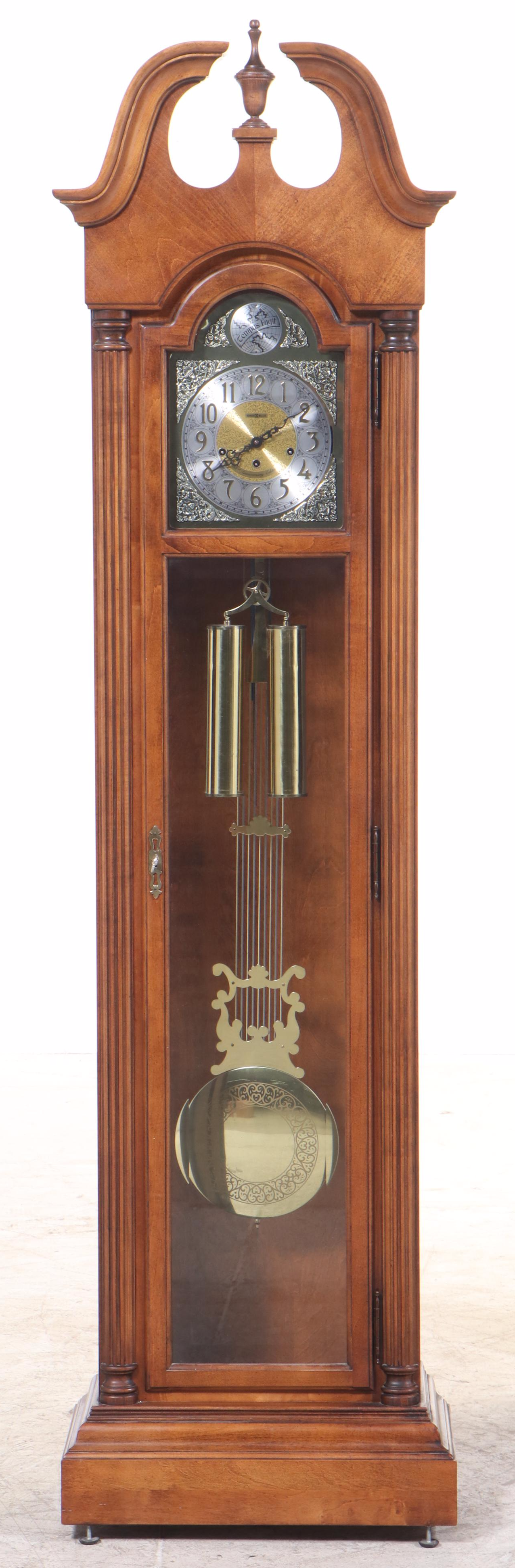 Howard Miller Colonial Style Maple Grandfather Clock | EBTH
