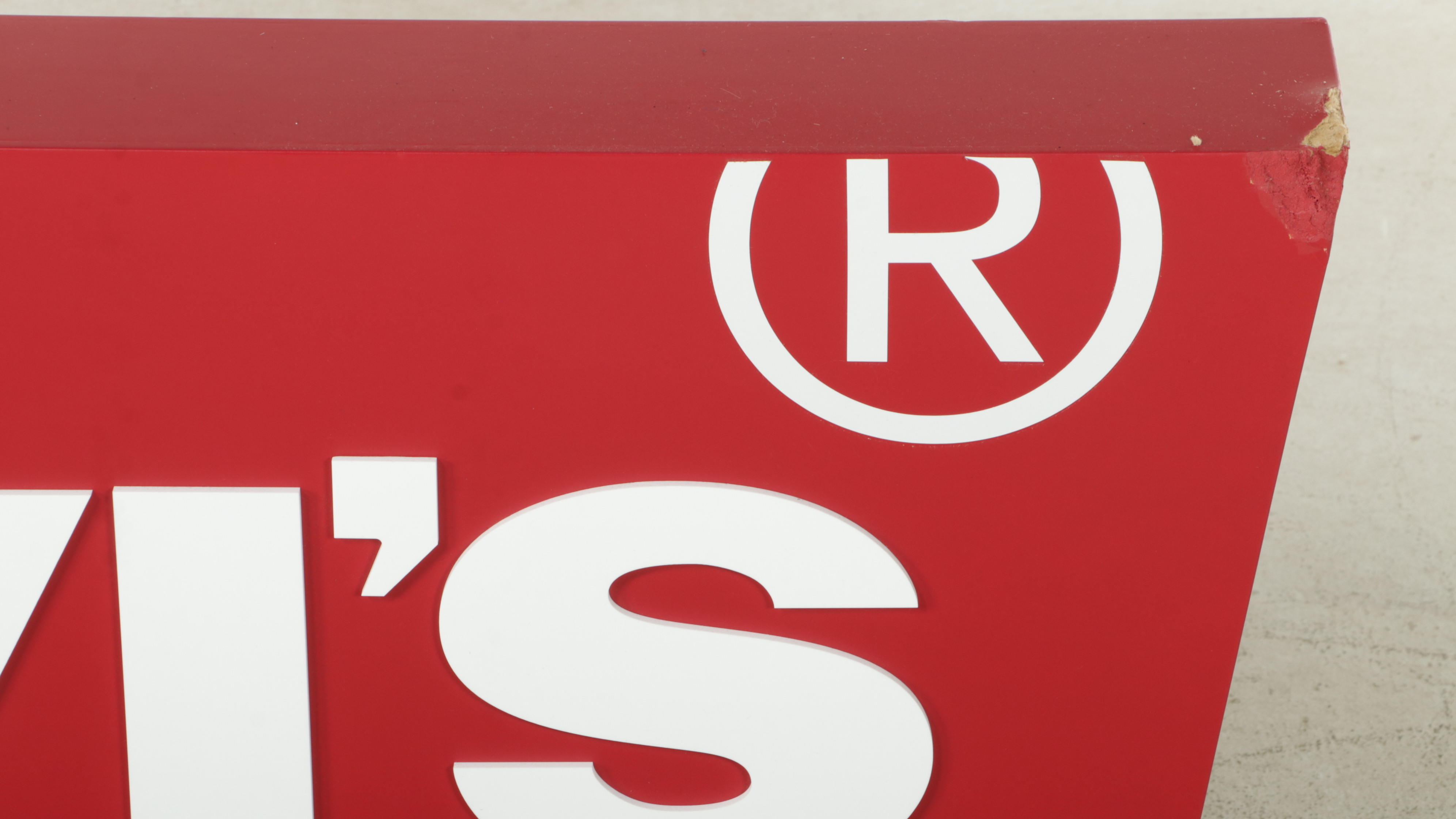 Levi's Wooden Advertising Sign | EBTH