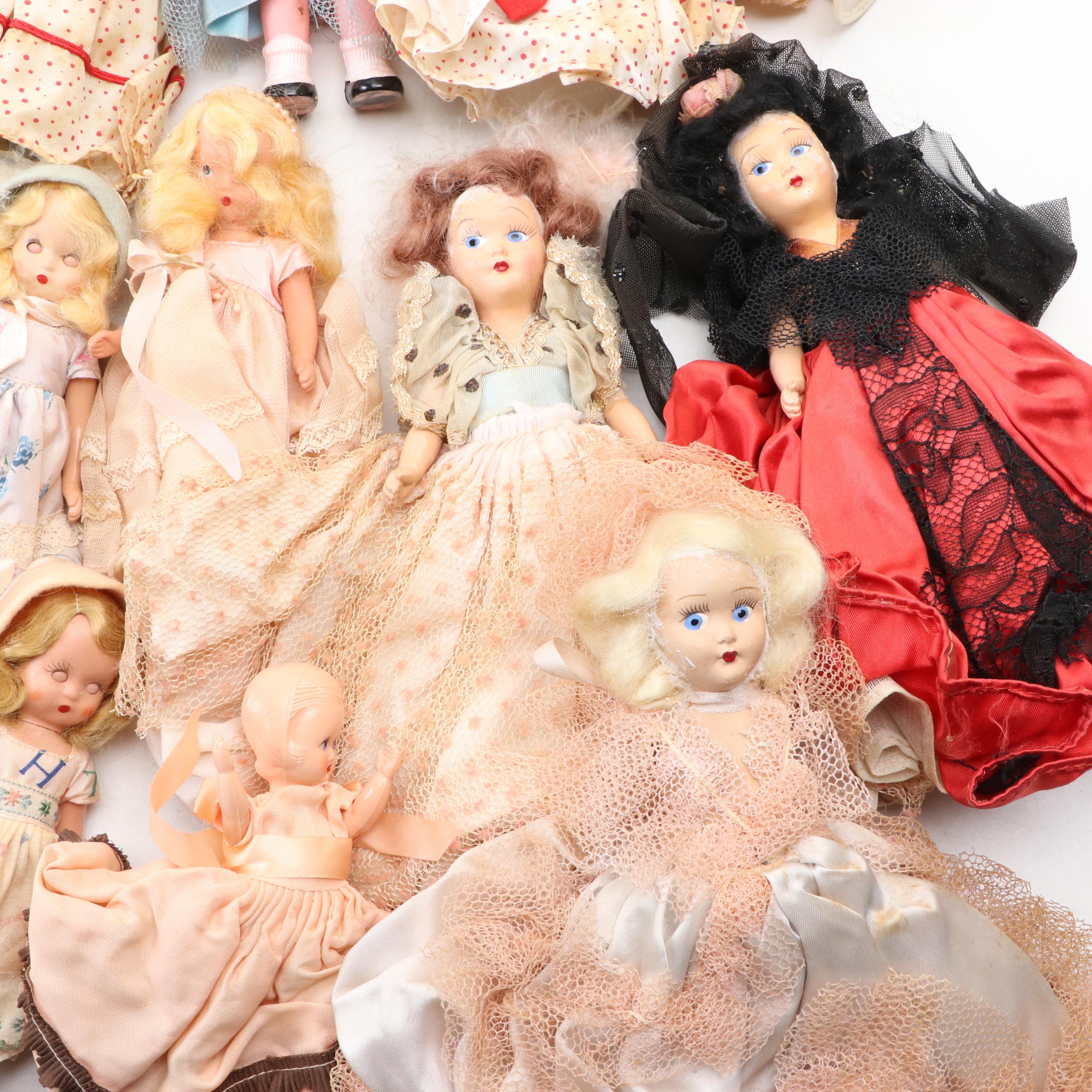 Nancy Ann, Knickerbocker and Corrine Dolls Including "Brides of All ...