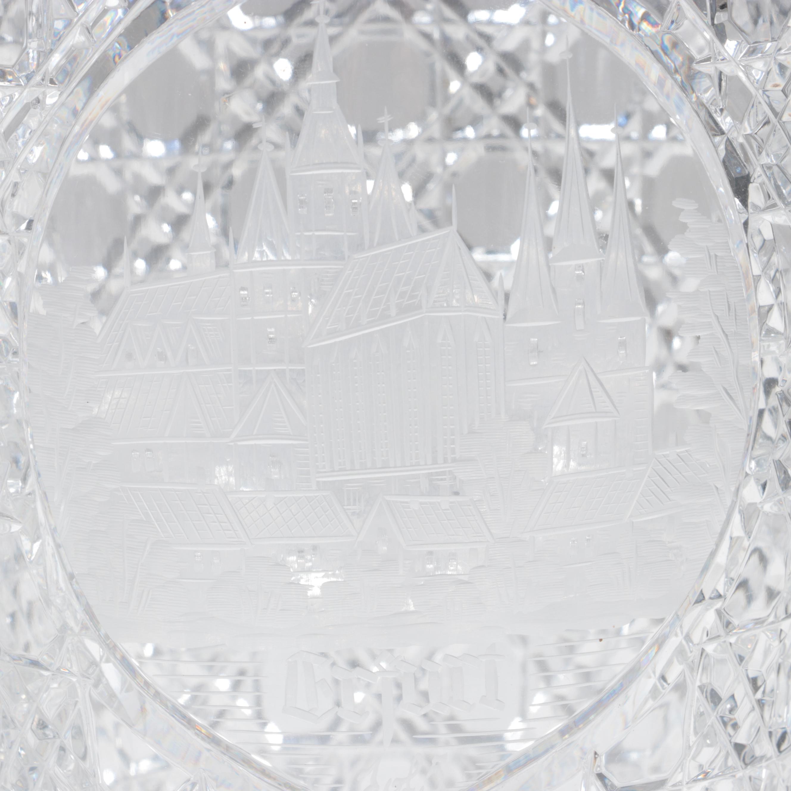 Bohemian Style German Castles Limited Edition Cut and Engraved Crystal ...