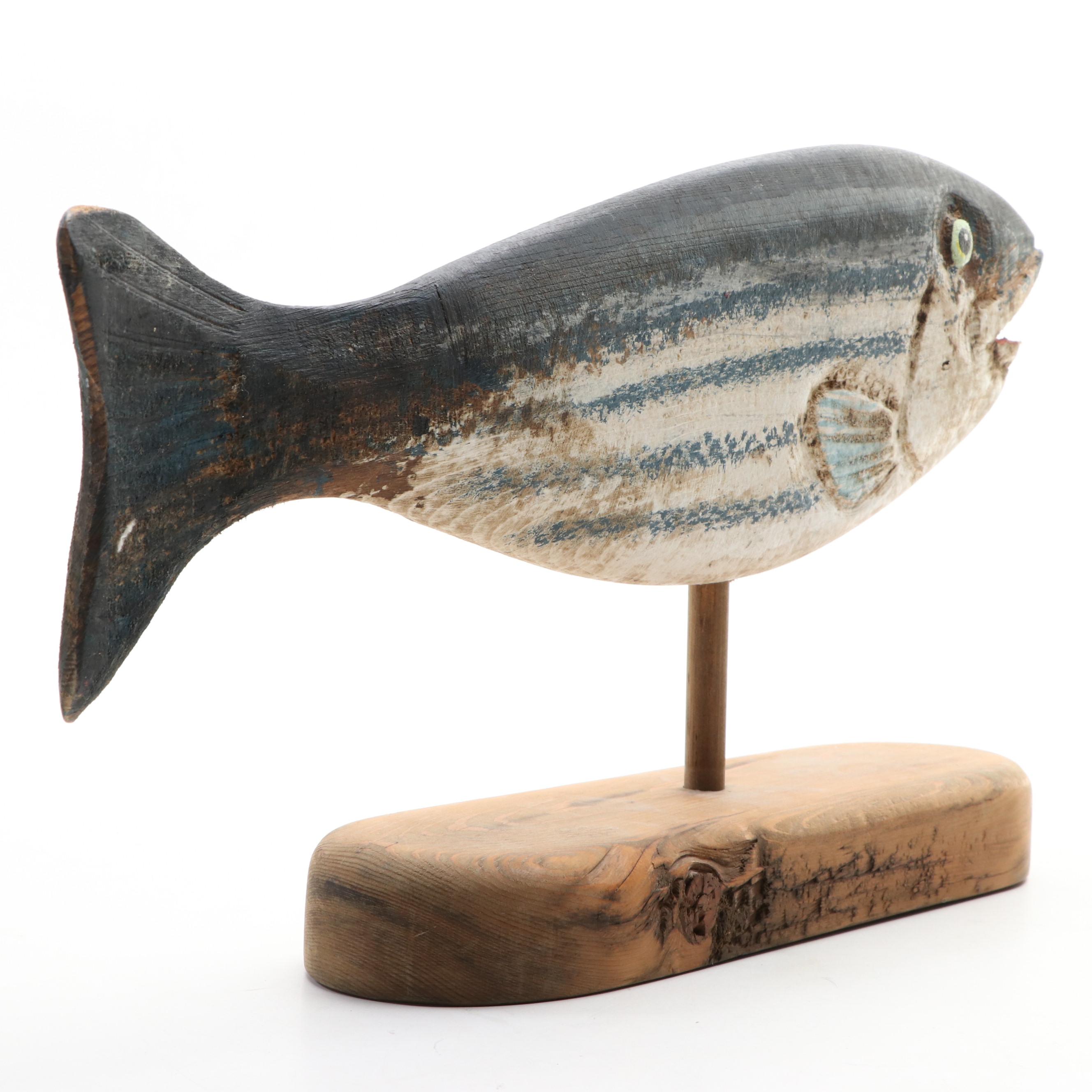 Randy Hofman Folk Art Fish Sculpture | EBTH