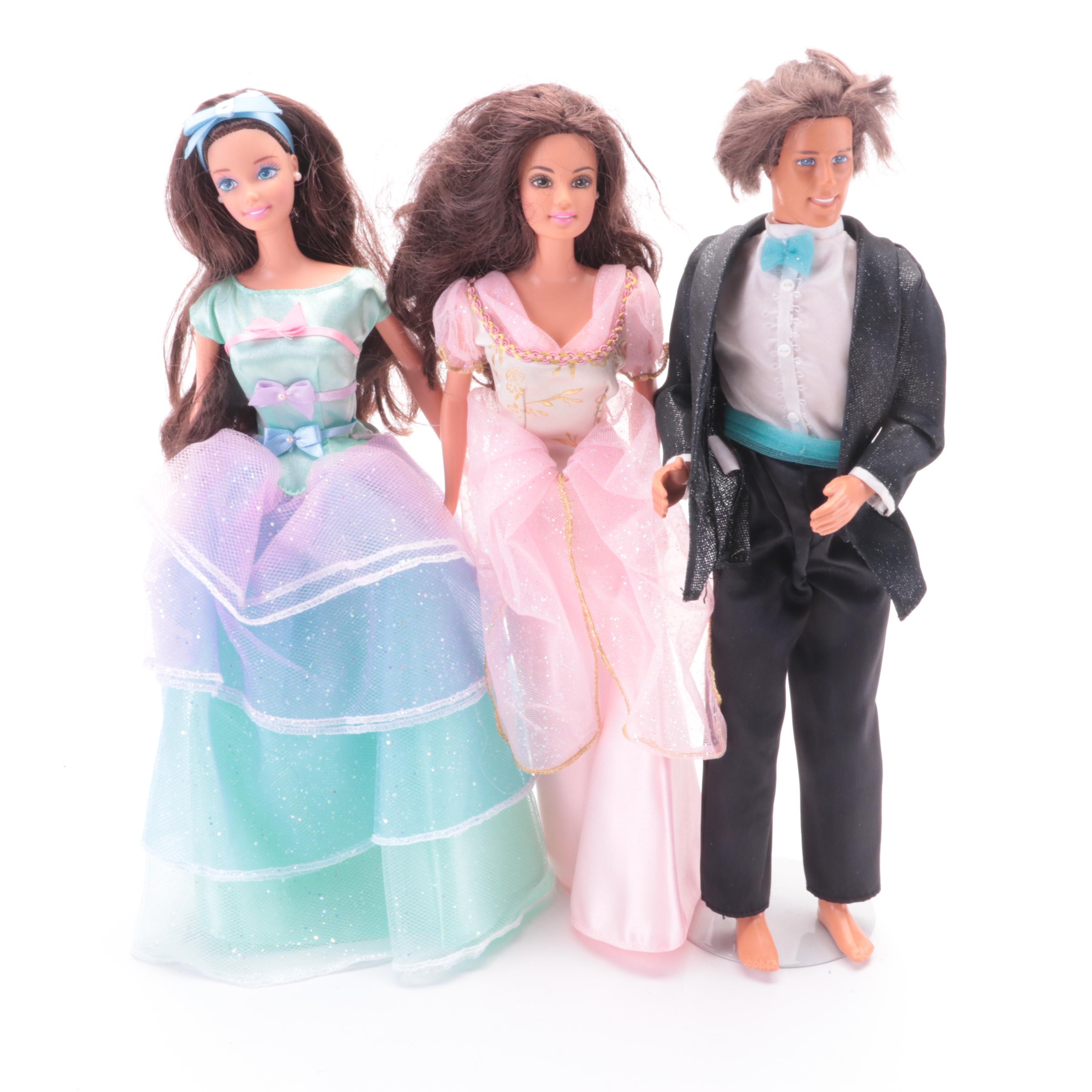 Mattel, Geoffrey and Simba Barbie and Ken Dolls, Mid to Late 20th ...