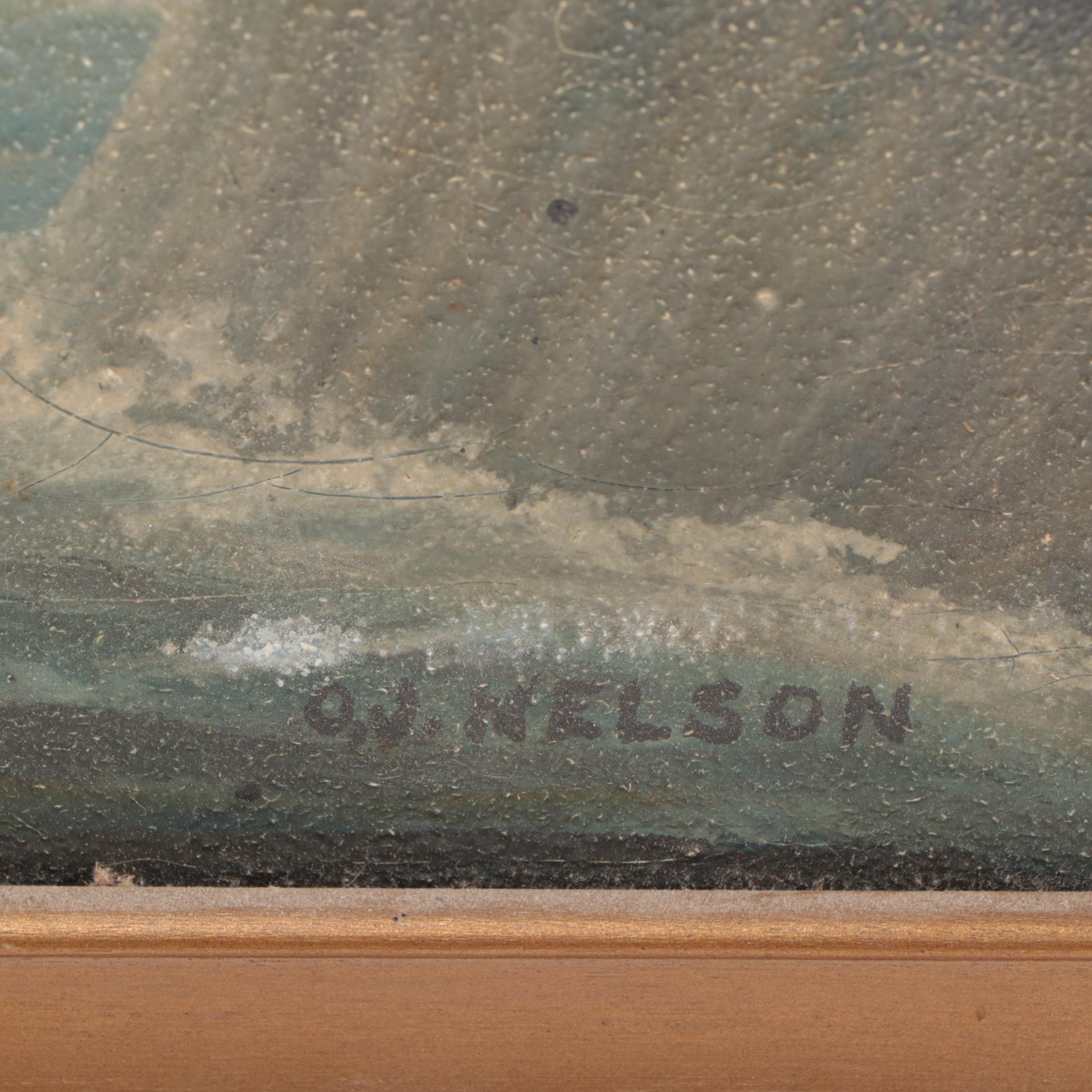 O.J. Nelson Oil Paintings of Ships at Sea, Mid-20th Century | EBTH