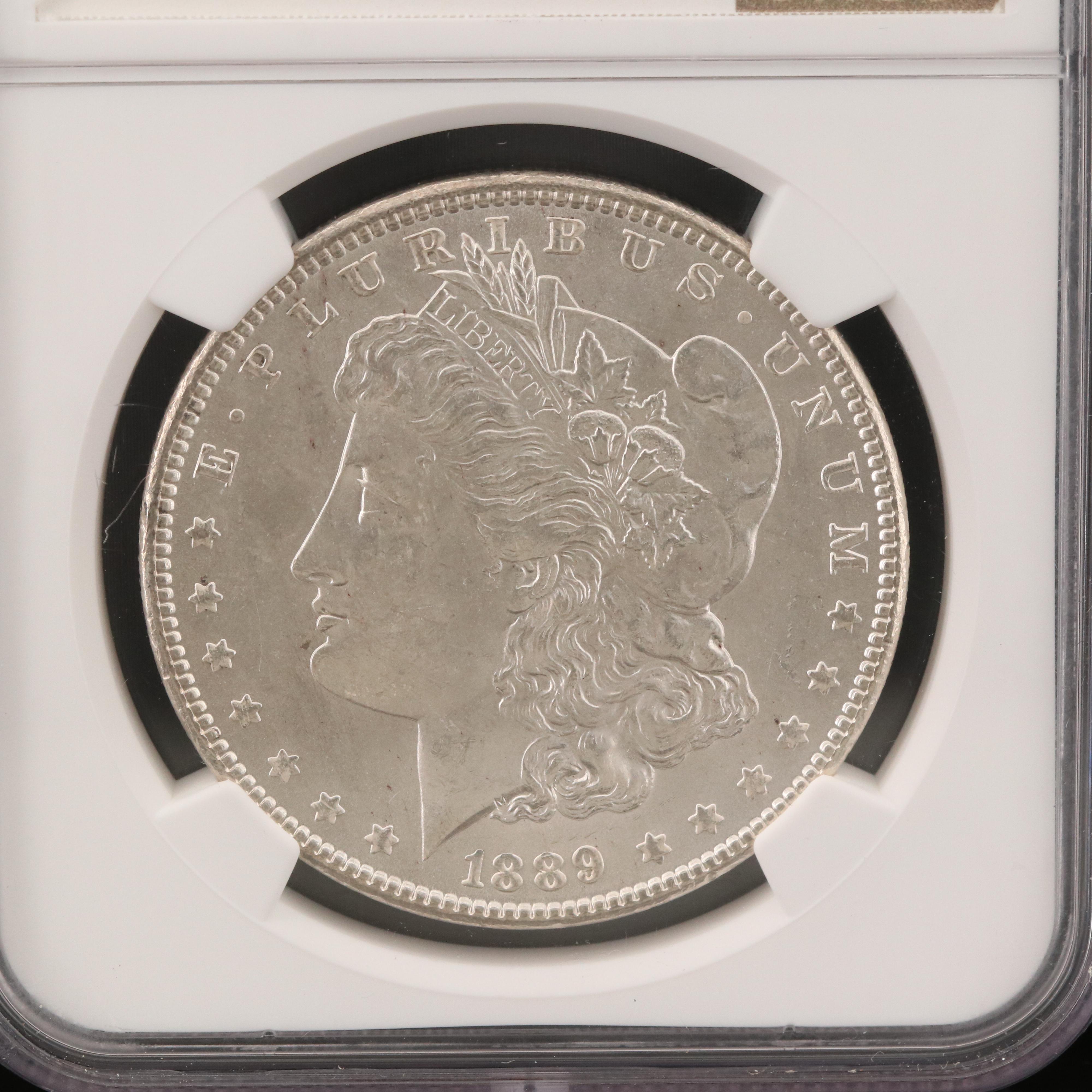 NGC Graded MS64 1889 Morgan Silver Dollar | EBTH