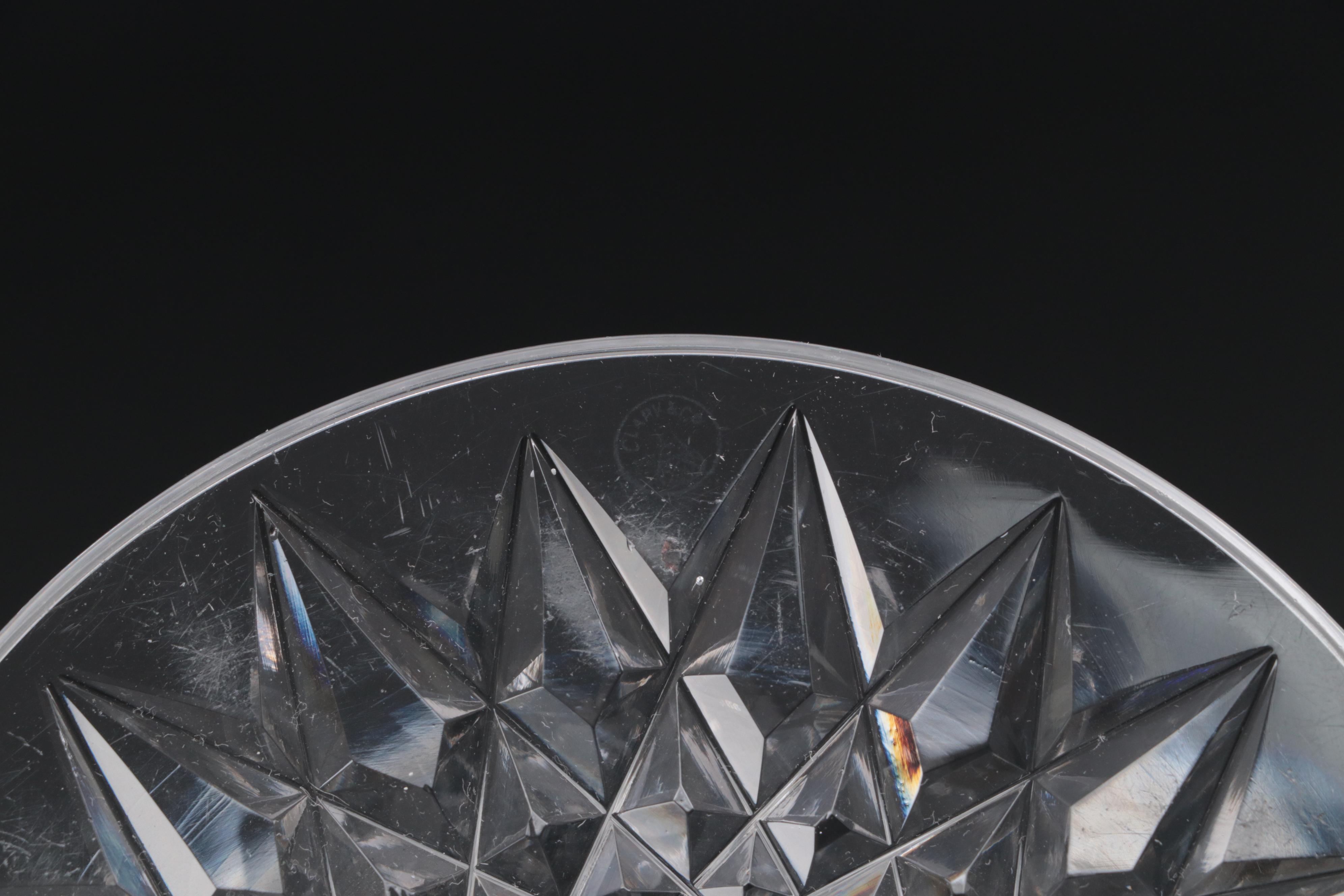 Libbey "Empress" with Clark "American Beauty" Brilliant Cut Glass Vases ...