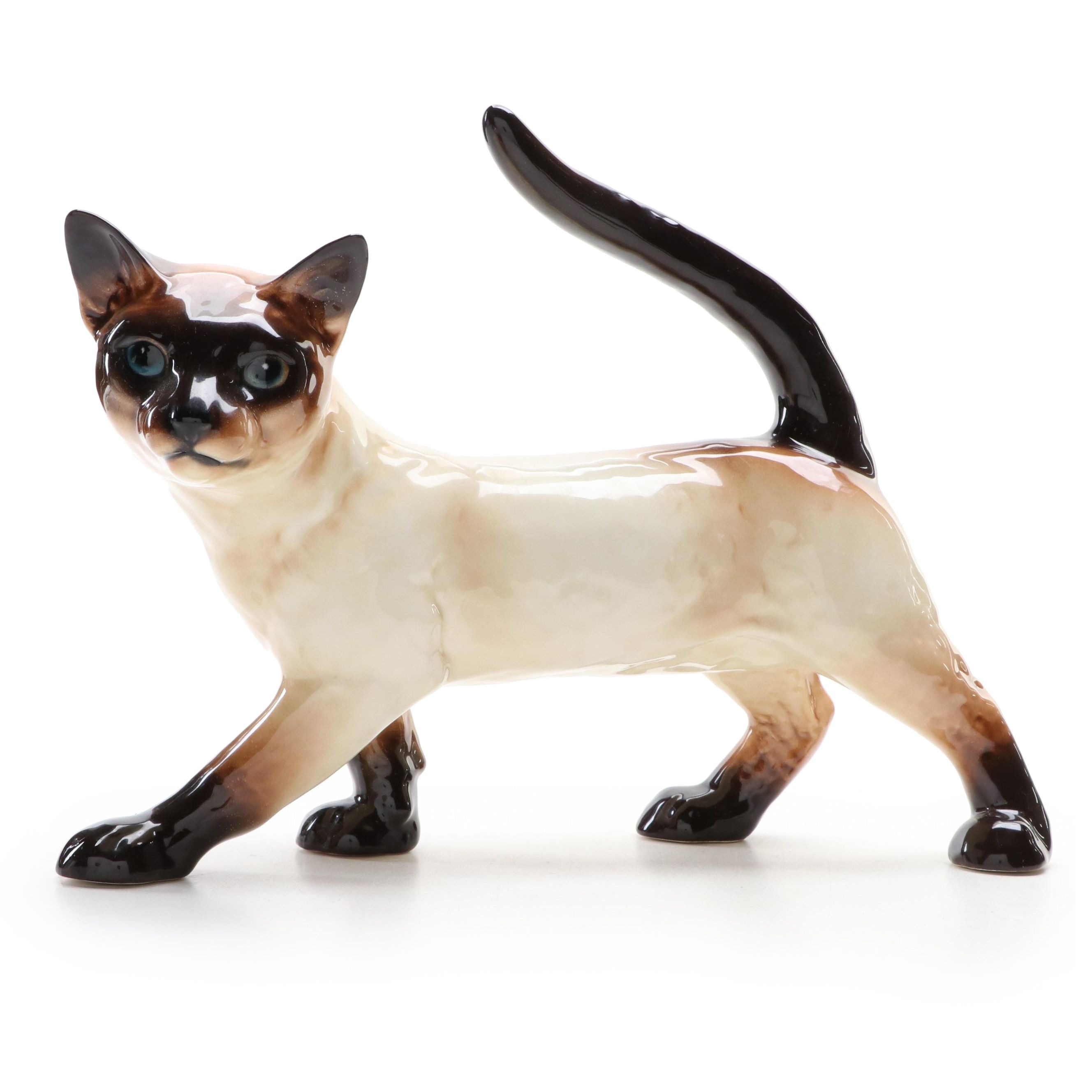 Goebel Porcelain Siamese Cat Figurine, Mid to Late 20th Century | EBTH