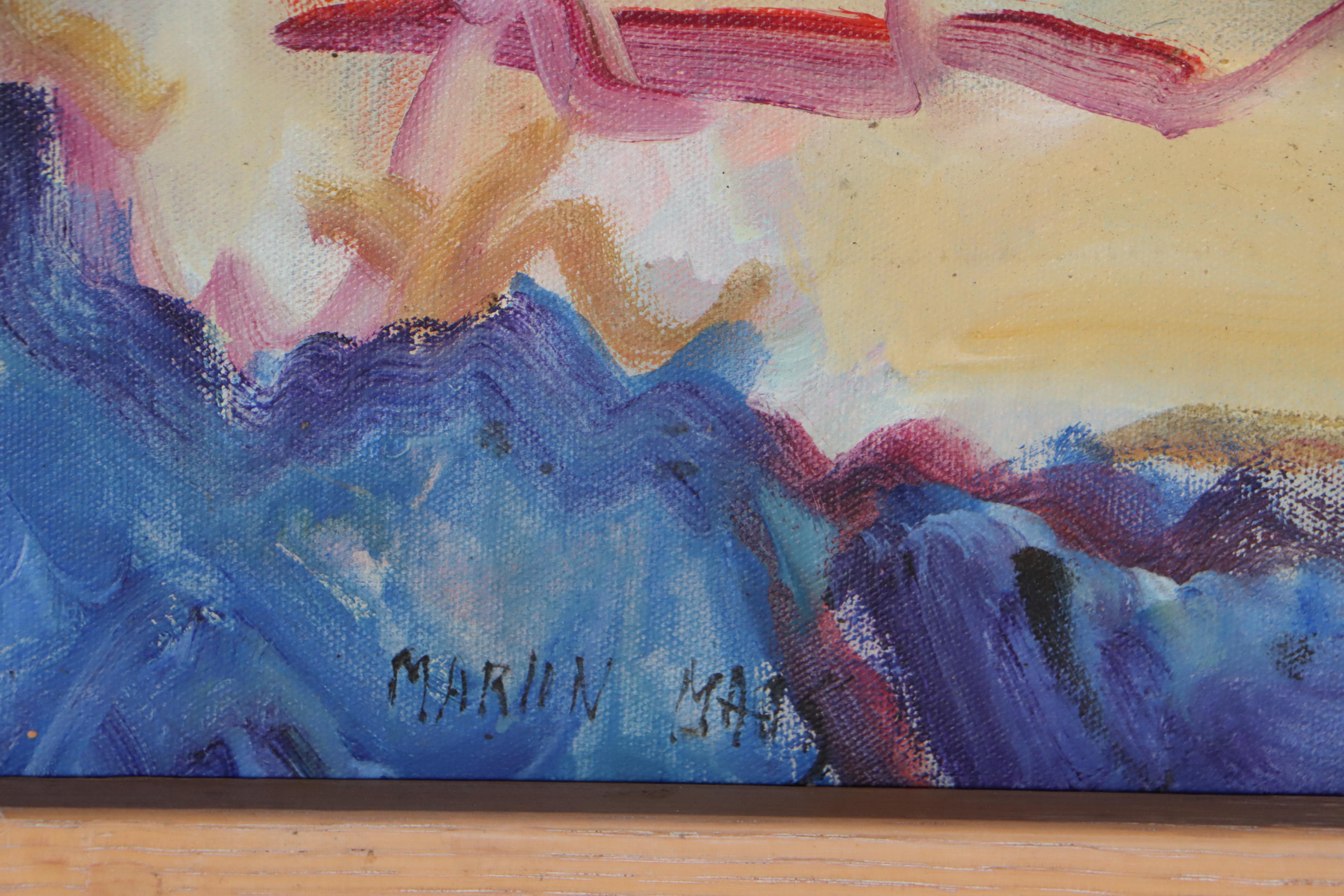 Marion Maas Acrylic Painting of a Garden Scene, Circa 1985 | EBTH