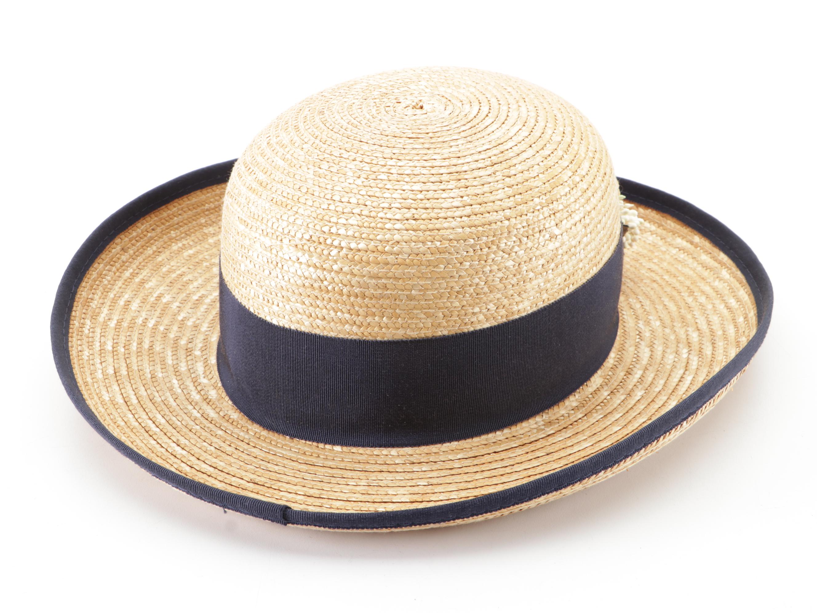 Helen Kaminski Raffia Boater Hat, Chelsea Cambell Breton, and Talbots ...