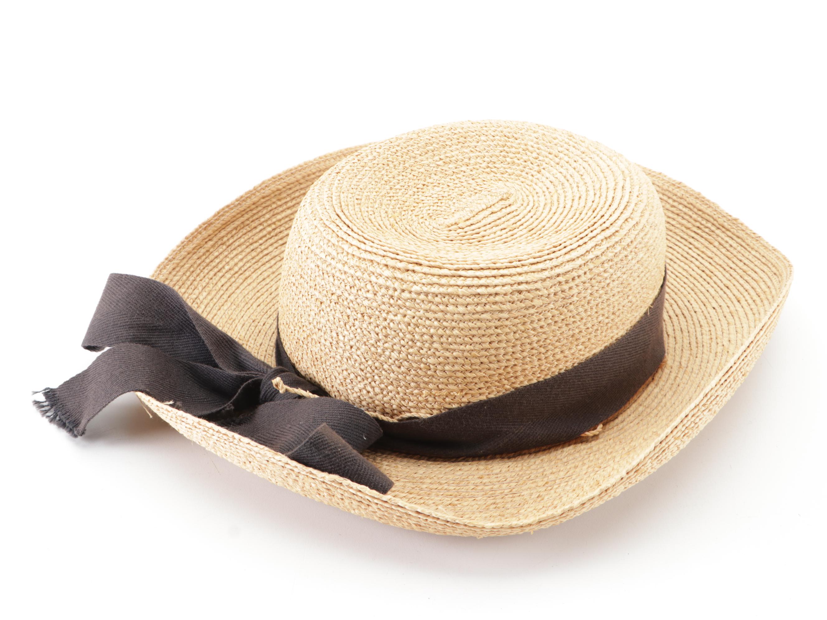 Helen Kaminski Raffia Boater Hat, Chelsea Cambell Breton, and Talbots ...