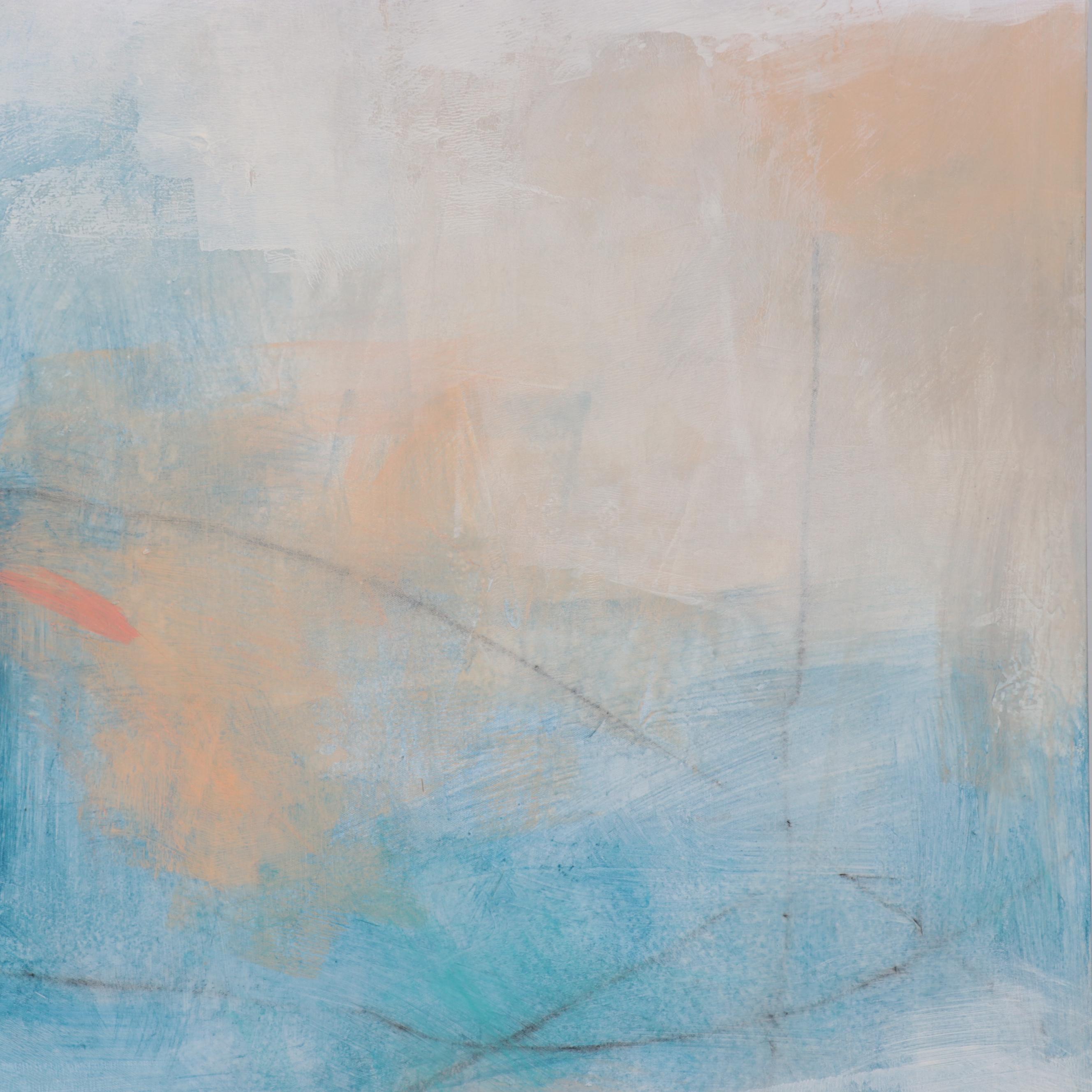 Ursula Brenner Abstract Mixed Media Painting "Ethereal," 21st Century ...