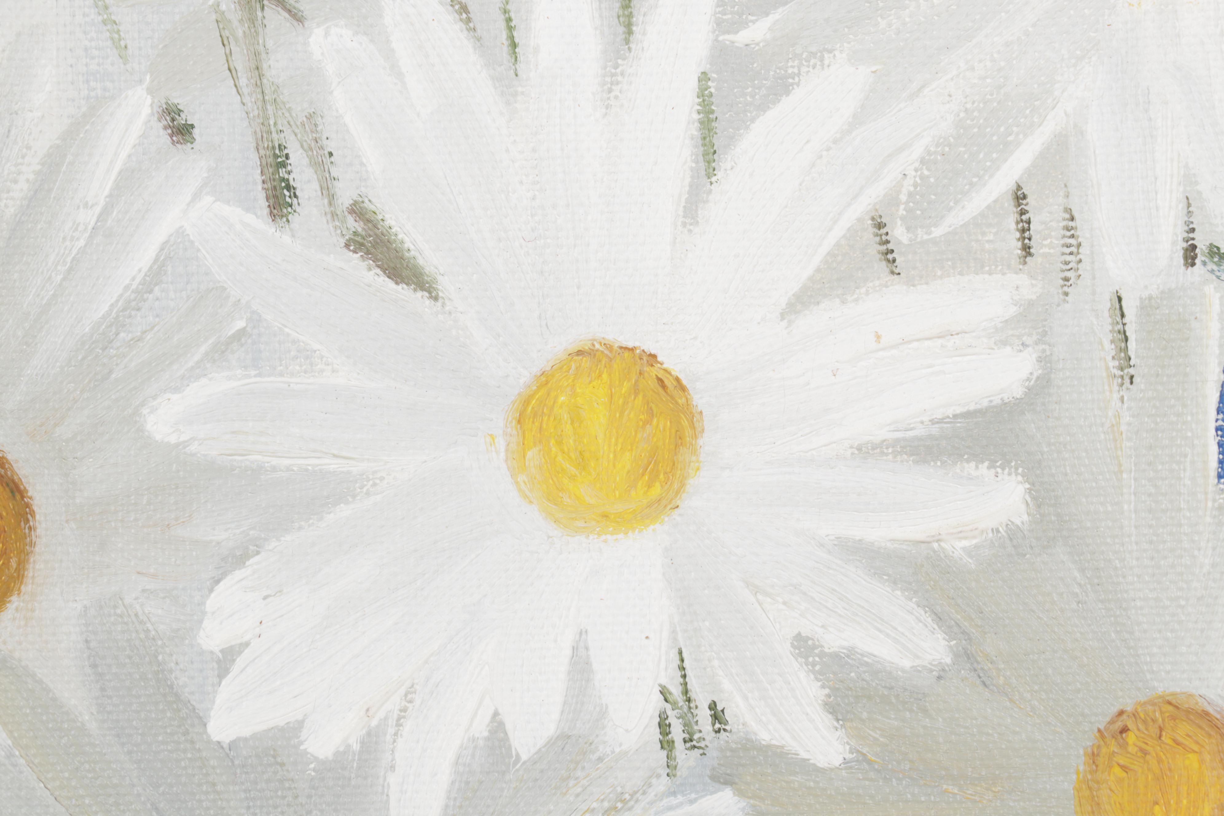 Elizabeth Rouviere Oil Painting "Daisy et bleuets" | EBTH