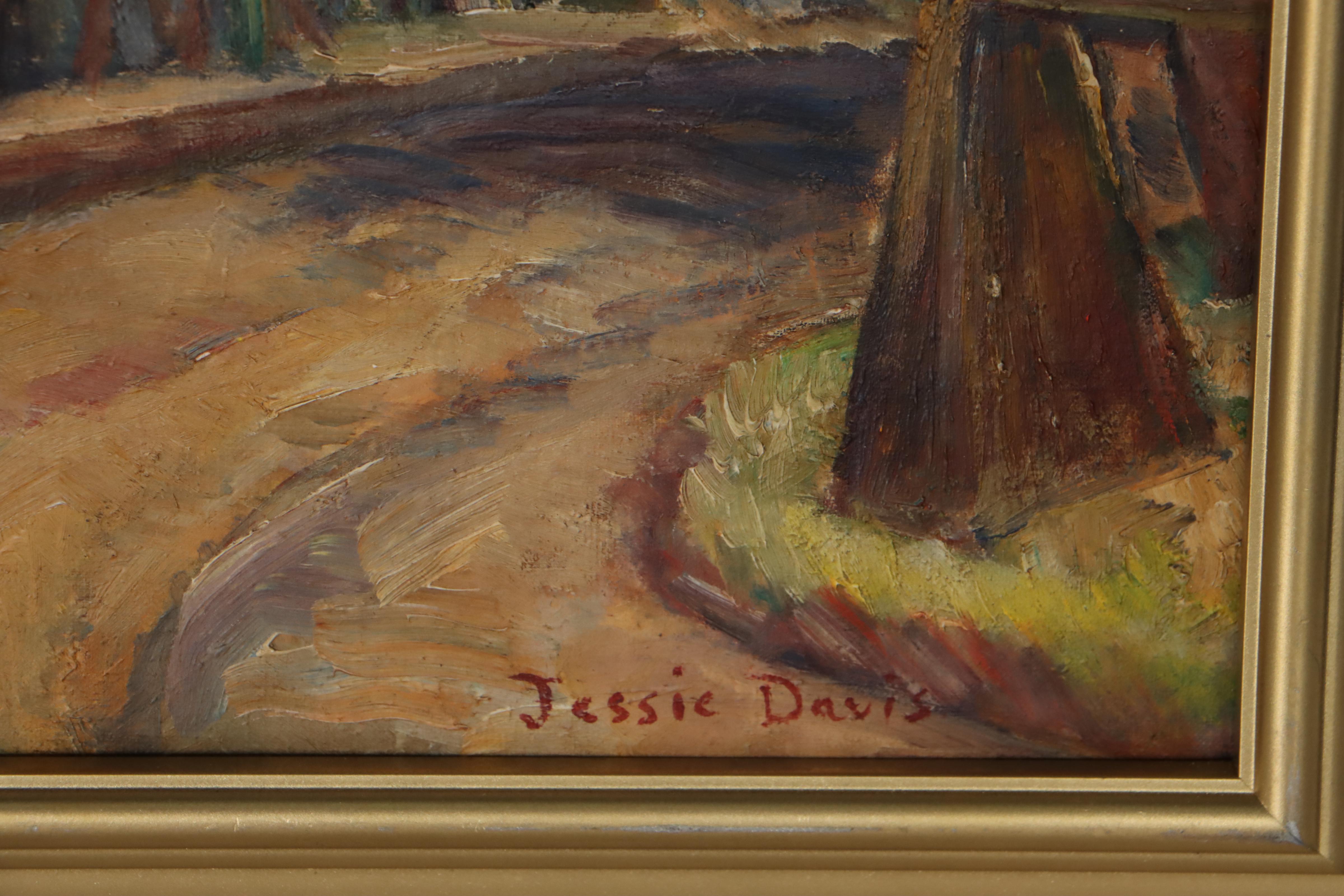 Jesse Davis Oil Painting of Grocery Store | EBTH