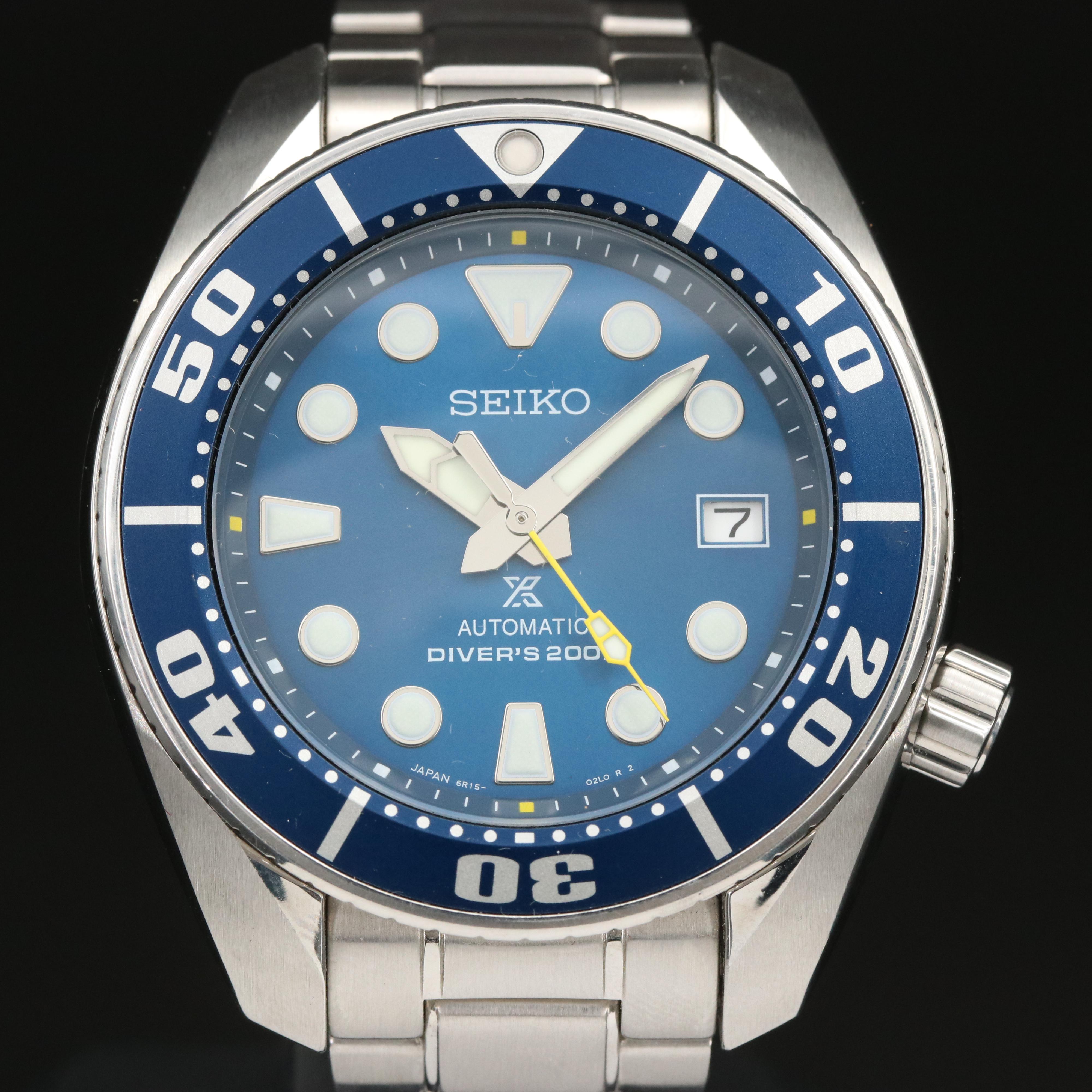 Seiko 200 Meters Diver's Automatic with Date Wristwatch | EBTH