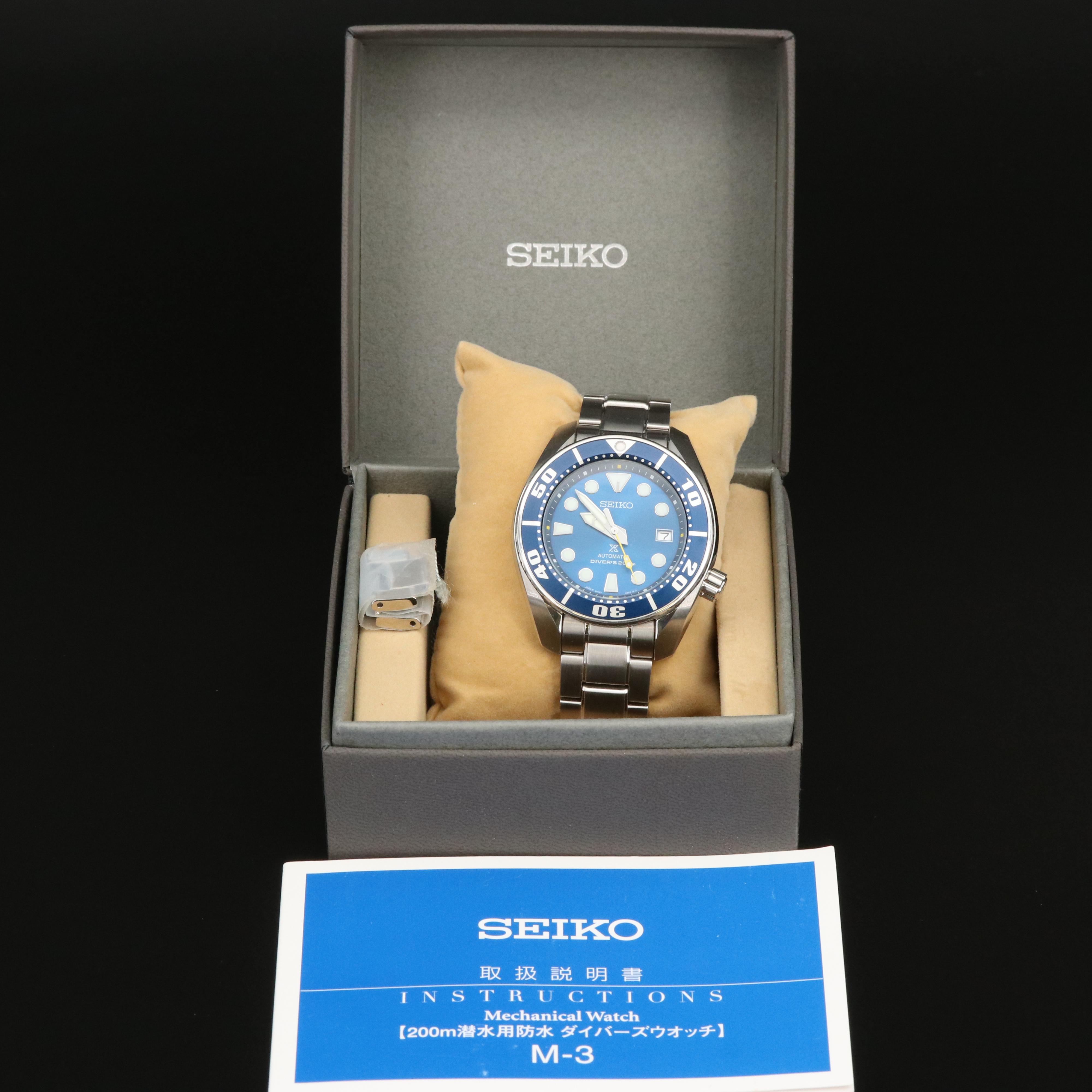 Seiko 200 Meters Diver's Automatic with Date Wristwatch | EBTH