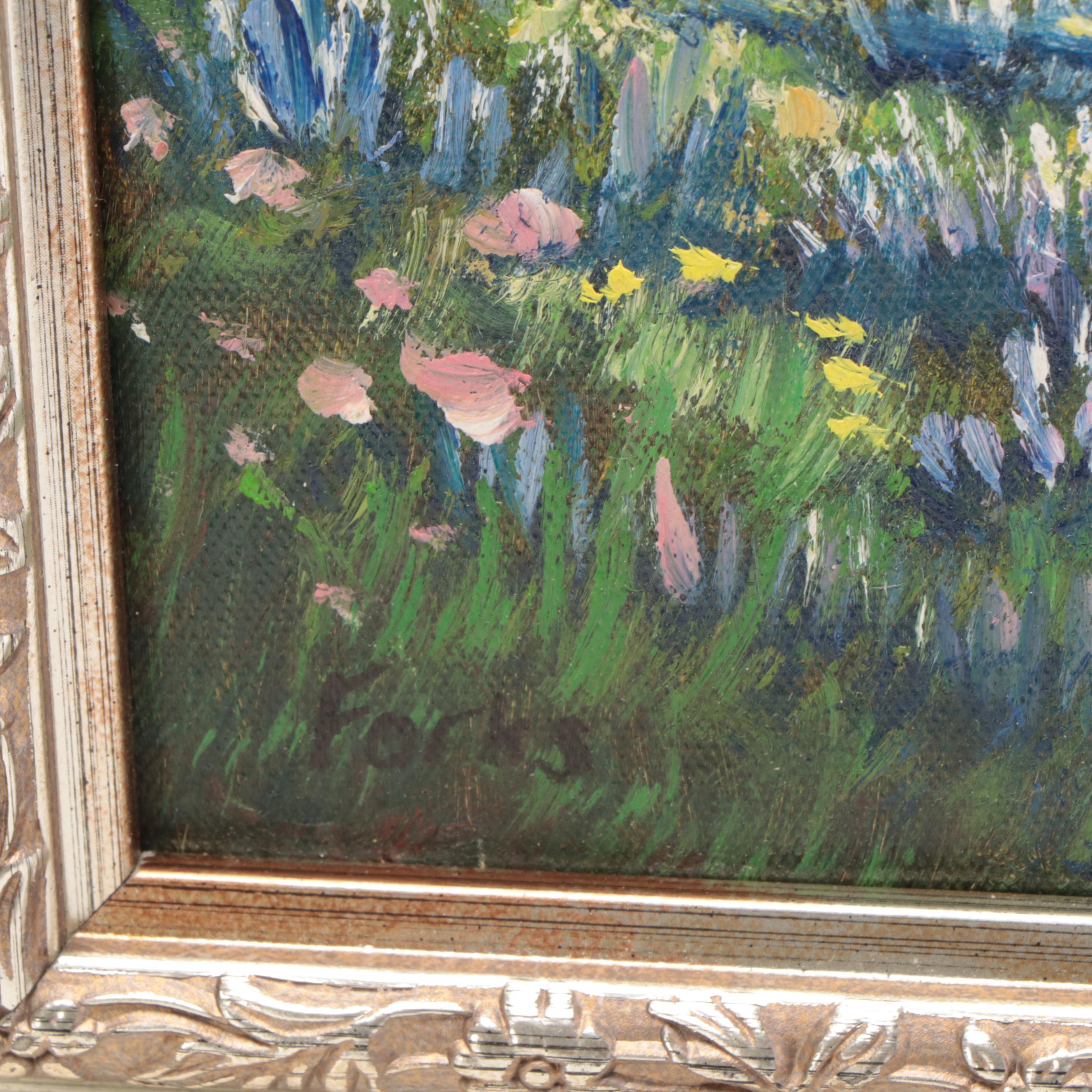 Forks Southern Country Landscape Oil Painting | EBTH