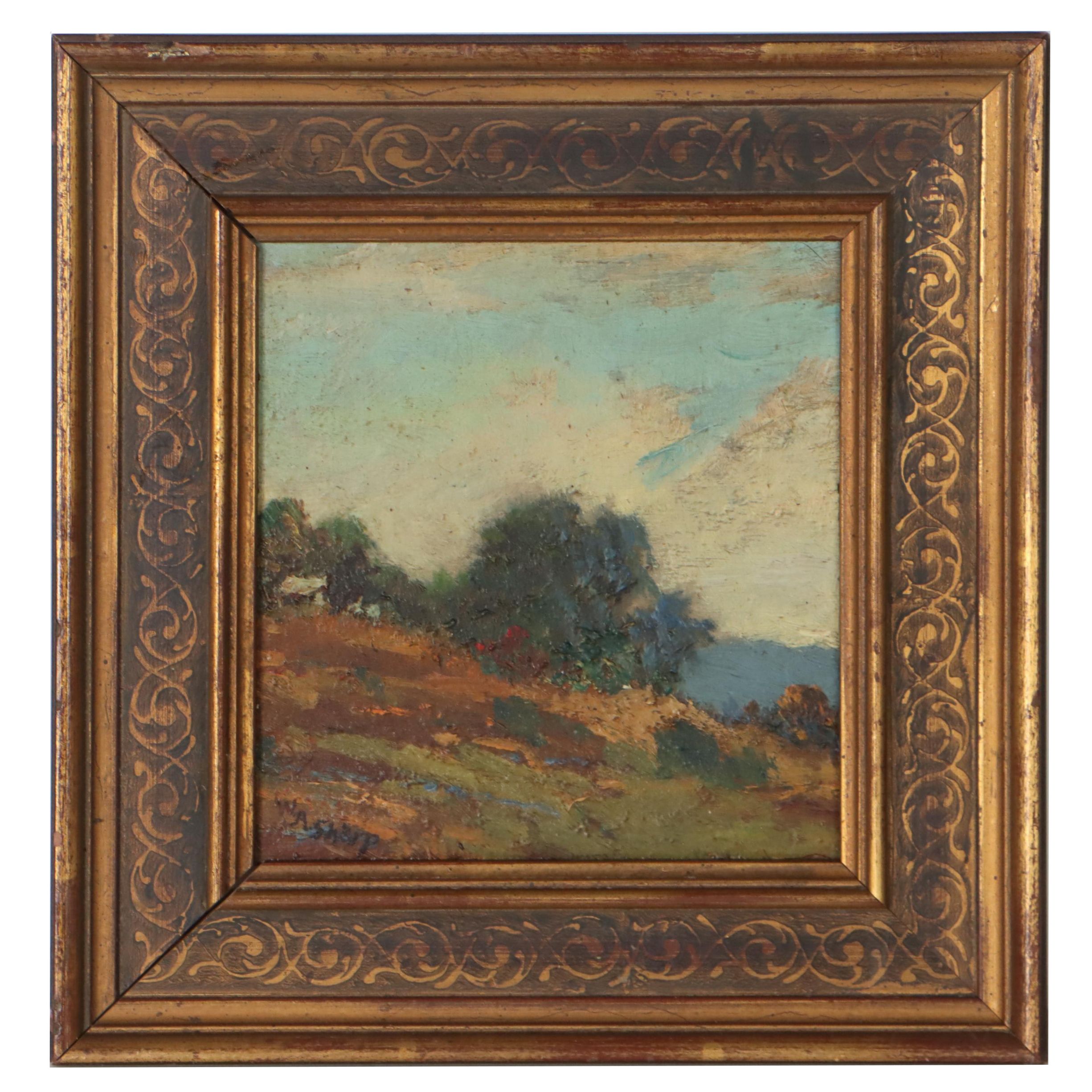 William Alexander Sharp Oil Painting "California Hillside," 1910 | EBTH