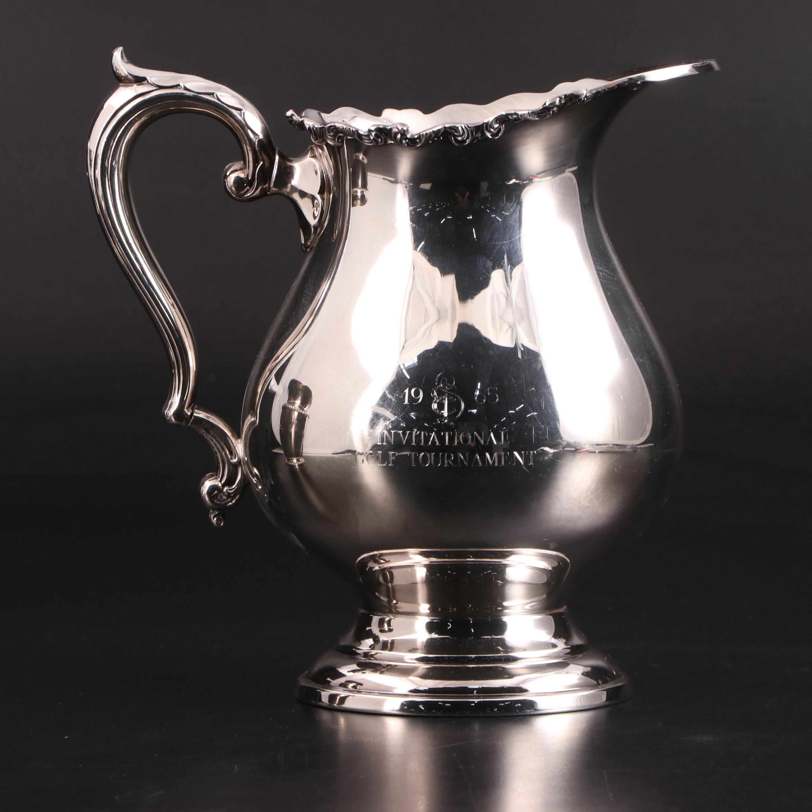 Wm Rogers "Fenwick" and Wallace Silver Plate Trophy Water Pitchers | EBTH