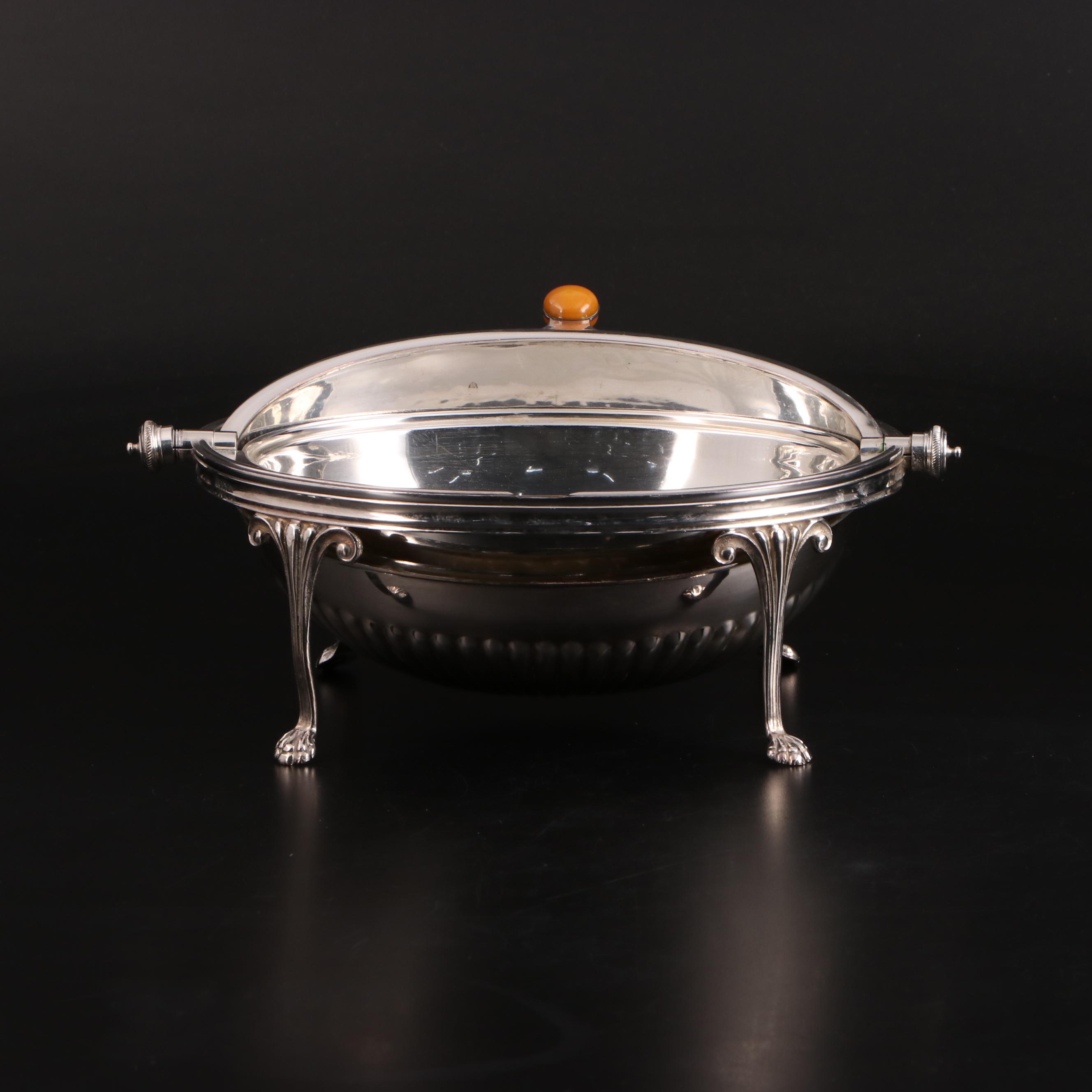 Victor Obler Silver Plate Breakfast Server with Bakelite Handle and ...