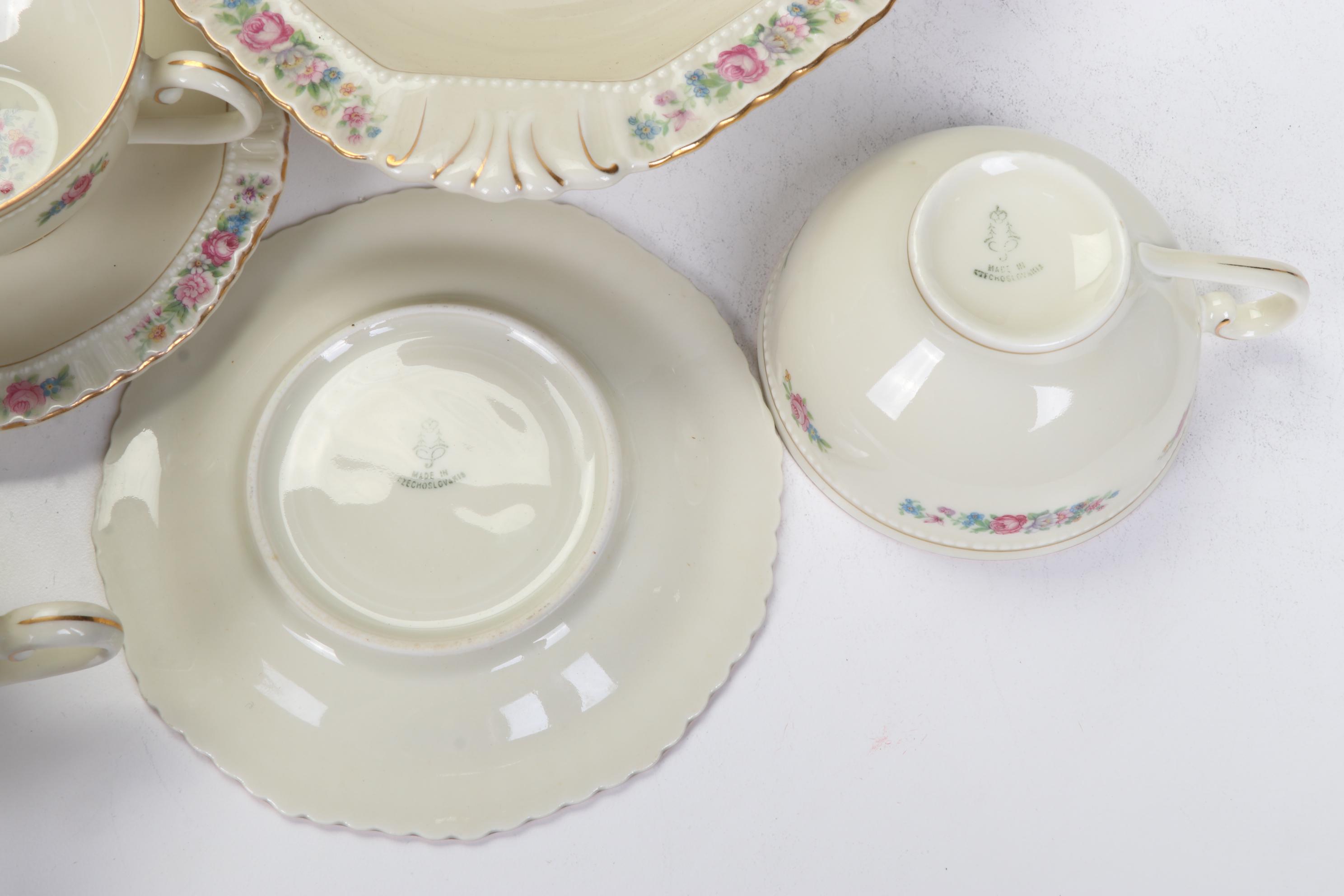 Haas and Czjzek Porcelain Dinnerware, Mid to Late 20th Century | EBTH