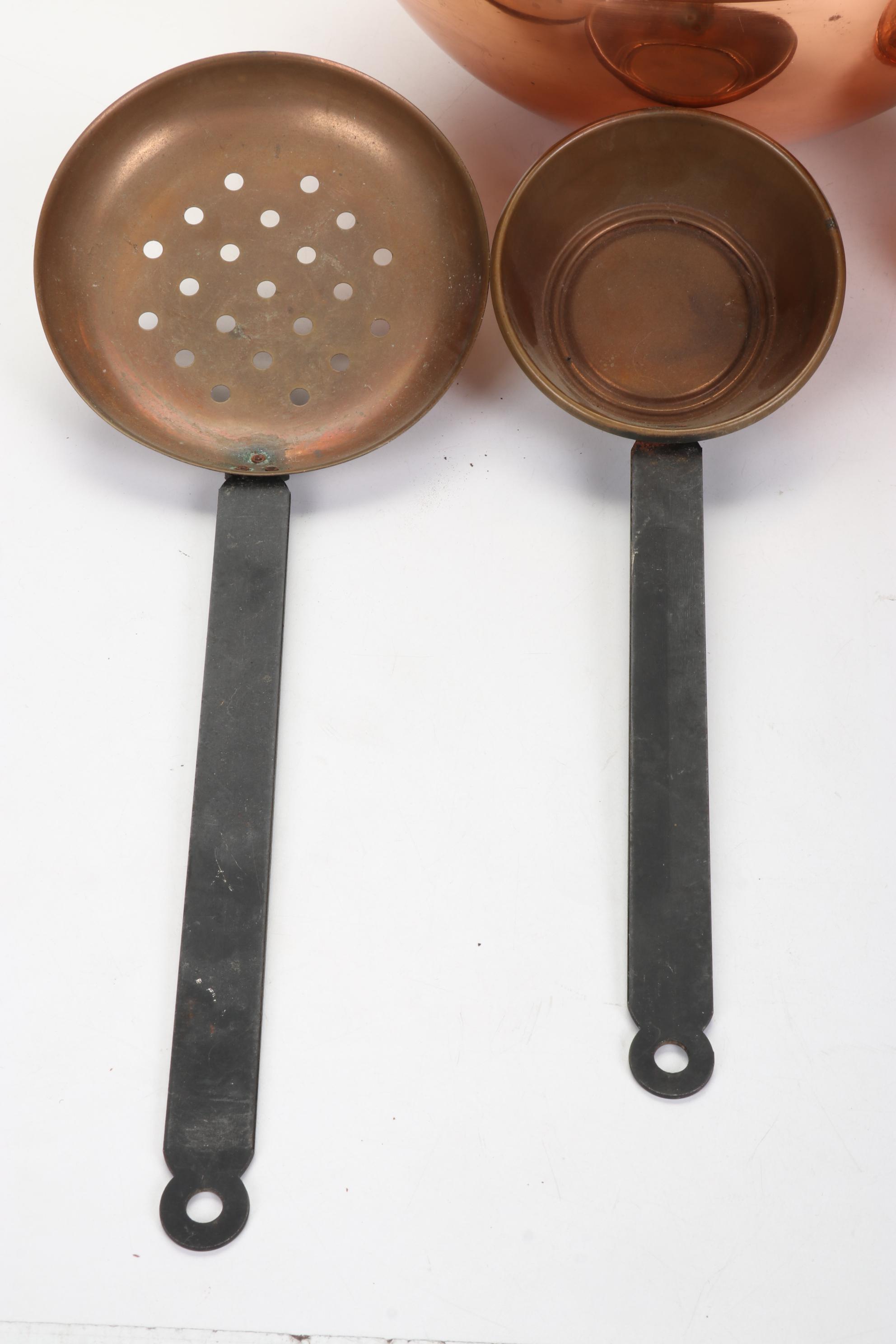 Ethan Allen Hammered Copper Pitcher and Other Copper Kitchenware | EBTH