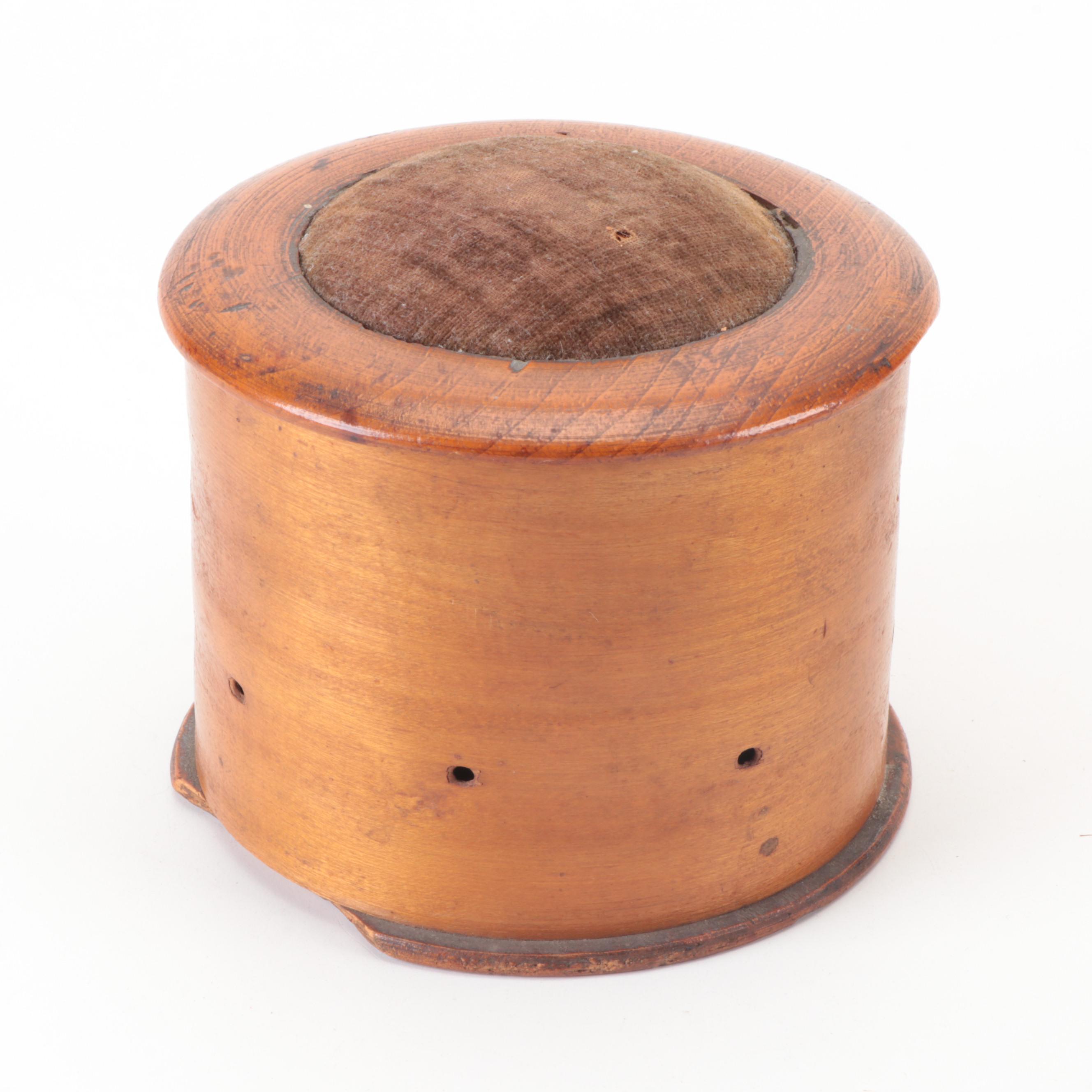 Shaker Sewing Box with Pincushion, String Box, Sewing Bird, and More | EBTH