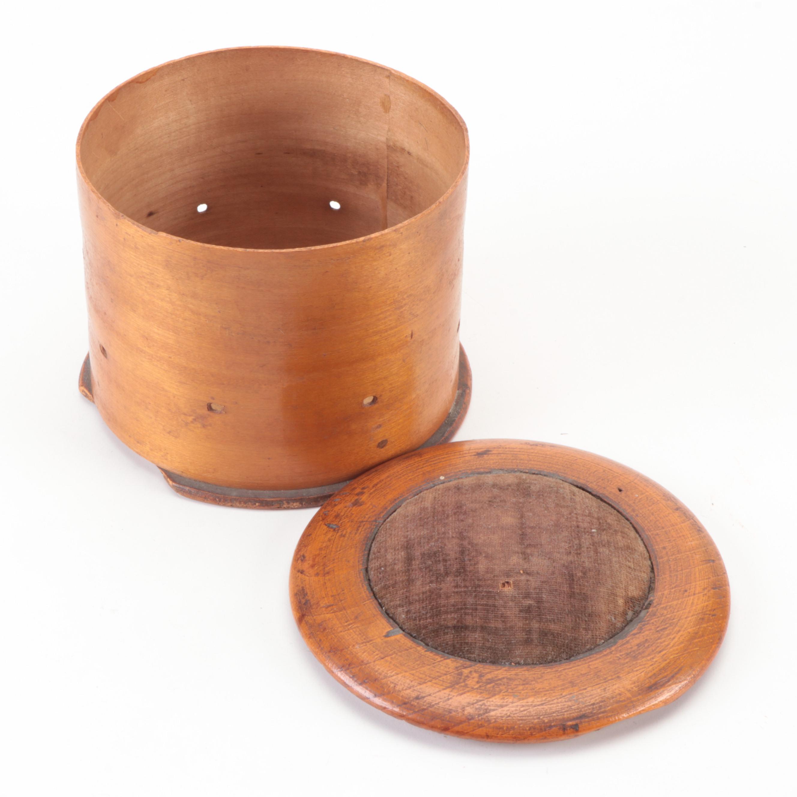 Shaker Sewing Box with Pincushion, String Box, Sewing Bird, and More | EBTH