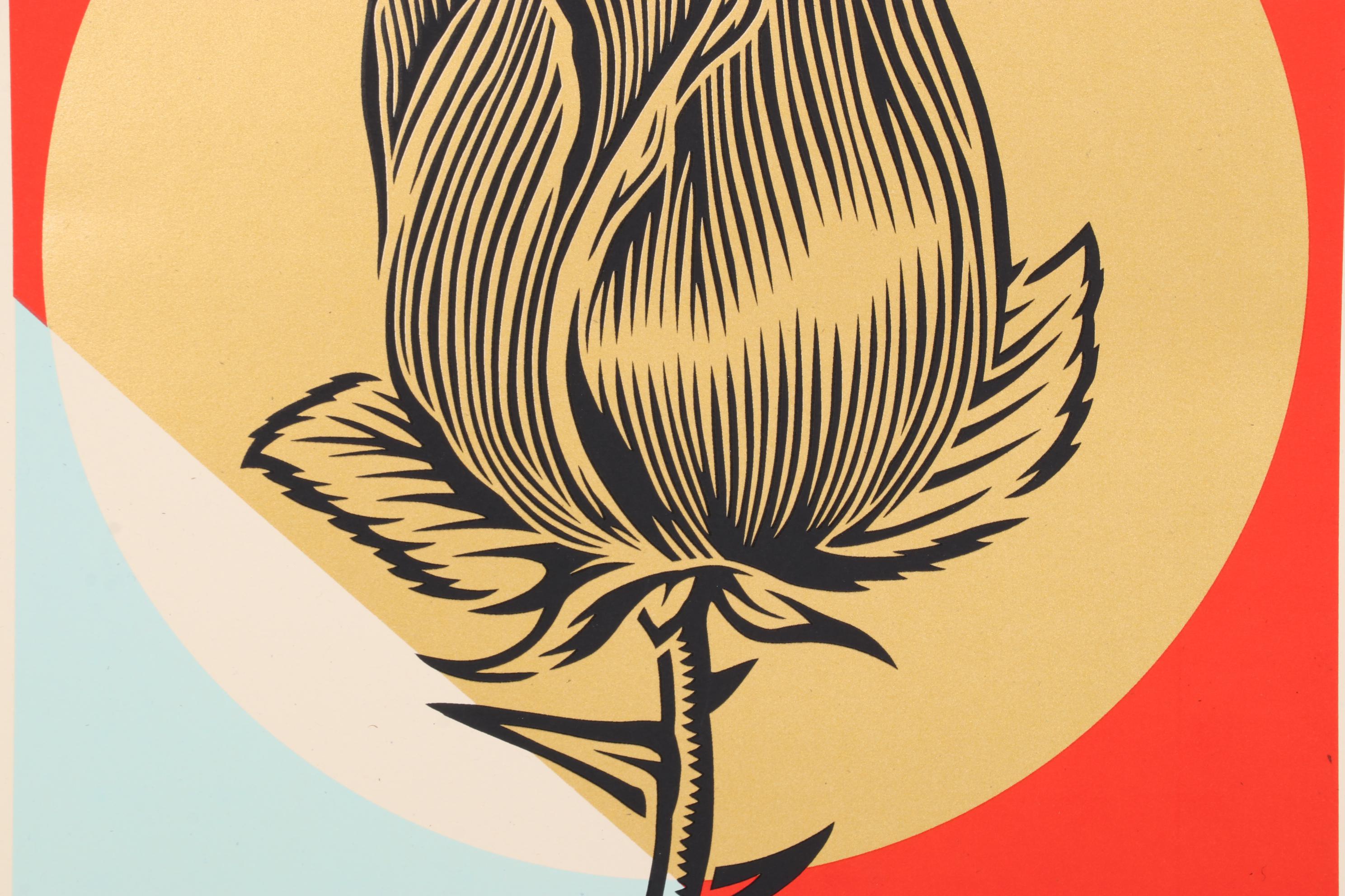 Shepard Fairey Serigraph "Rise Above Rose Geometric," 2022 | EBTH