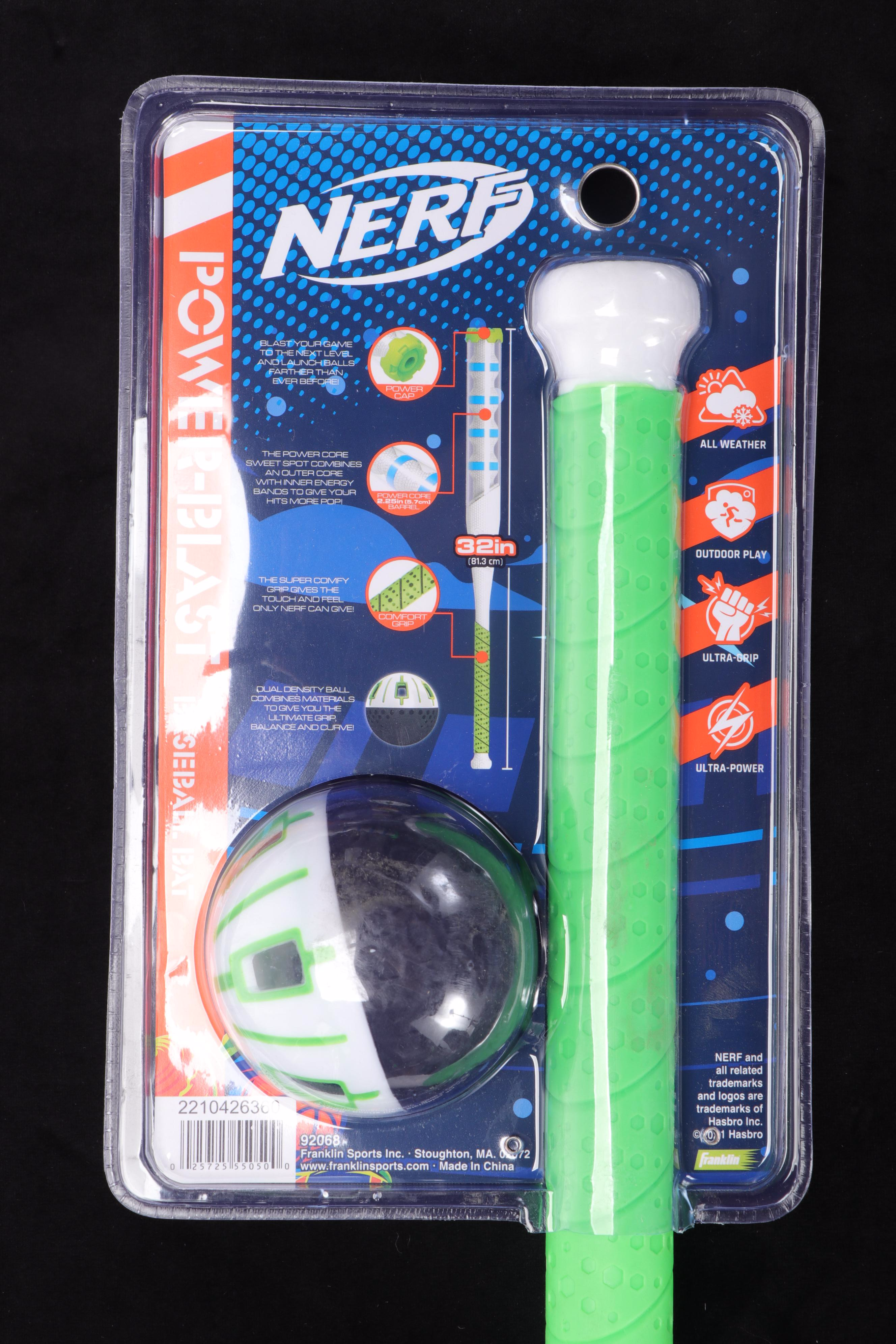 Franklin Sports Nerf Power-Blast Baseball Bat and Ball Set | EBTH