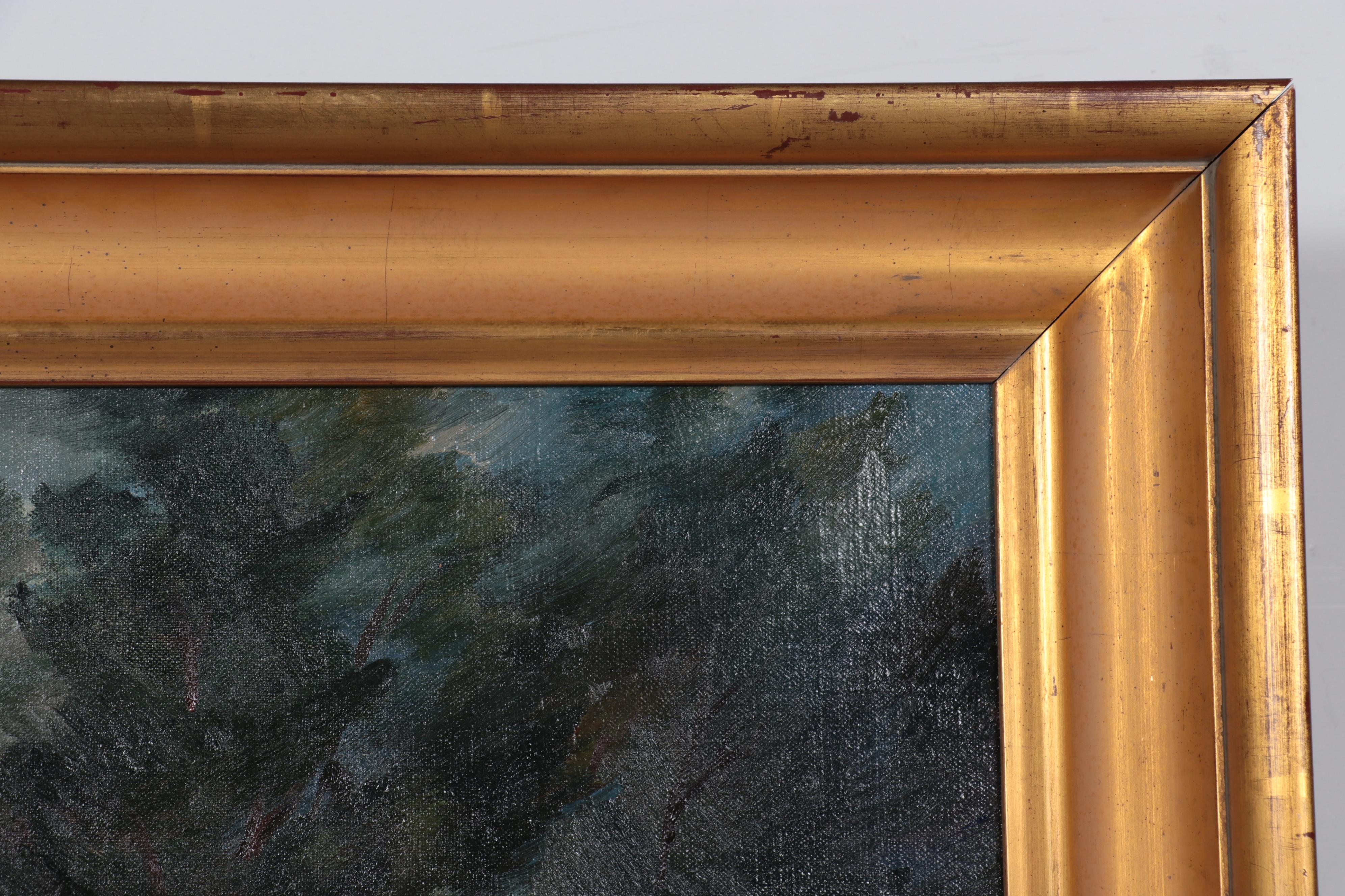 Arthur Louis Helwig Oil Painting "Picnic," Mid-20th Century | EBTH