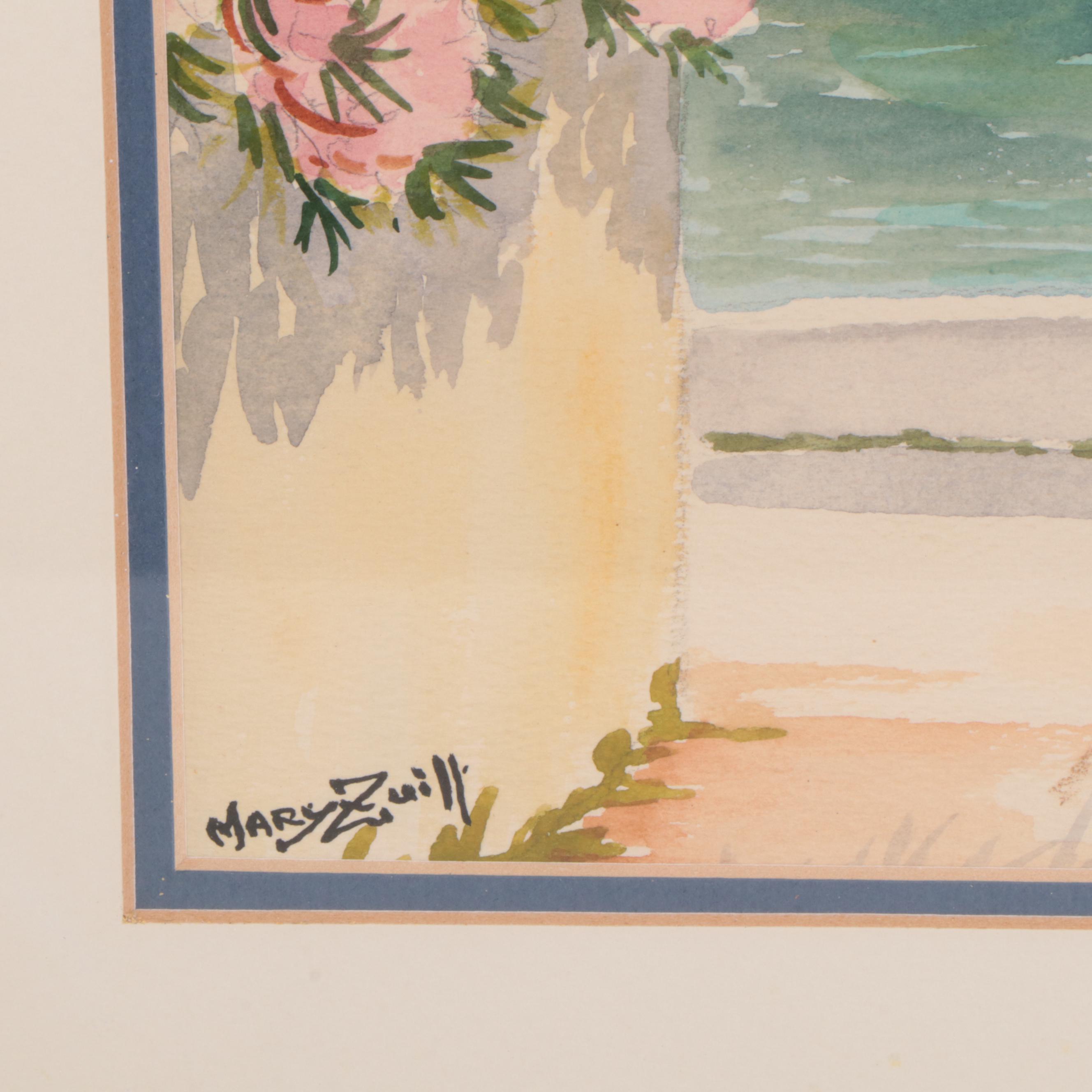 Tropical Landscape Watercolor Paintings by Carl Nissen and Mary Zuill ...