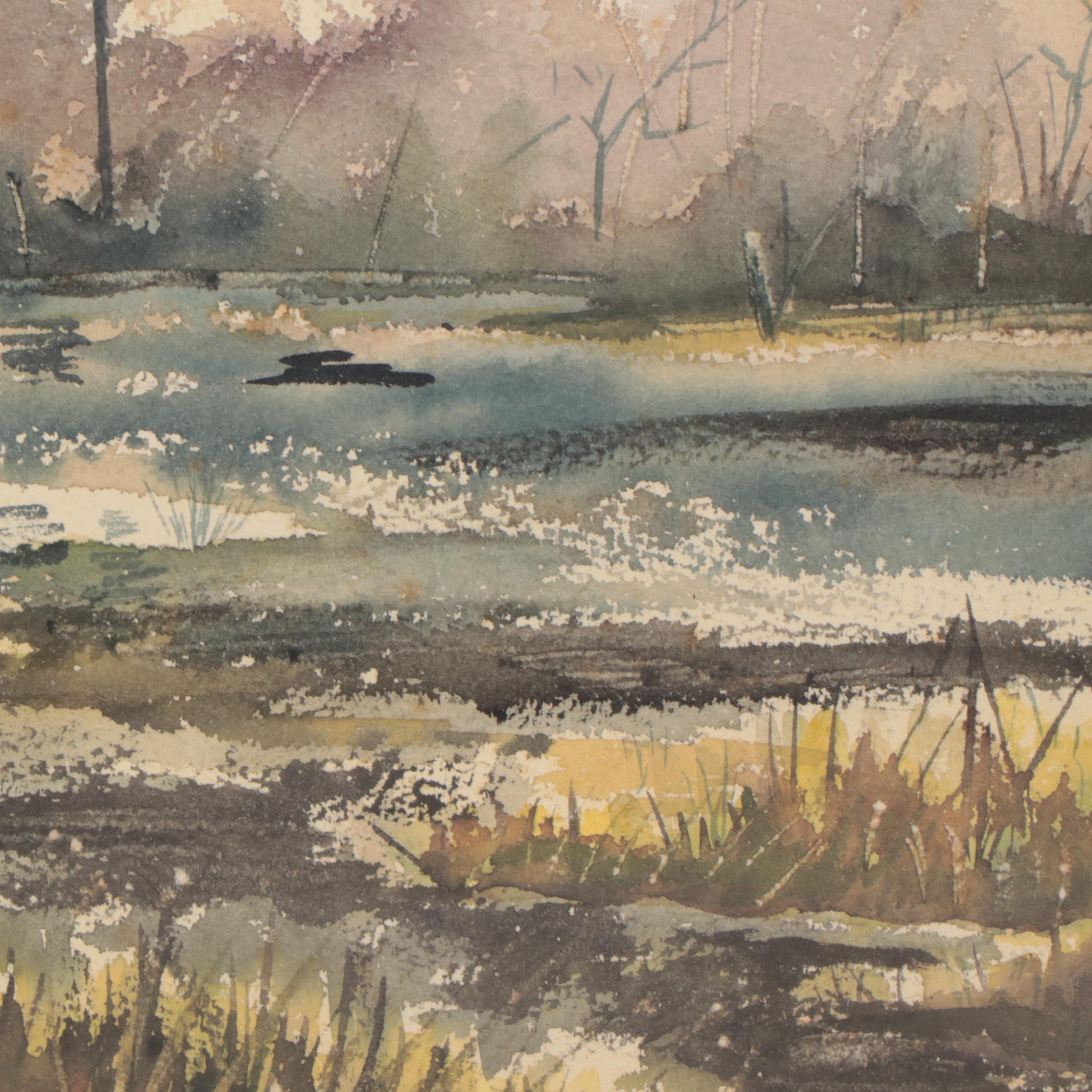 Tropical Landscape Watercolor Paintings by Carl Nissen and Mary Zuill ...