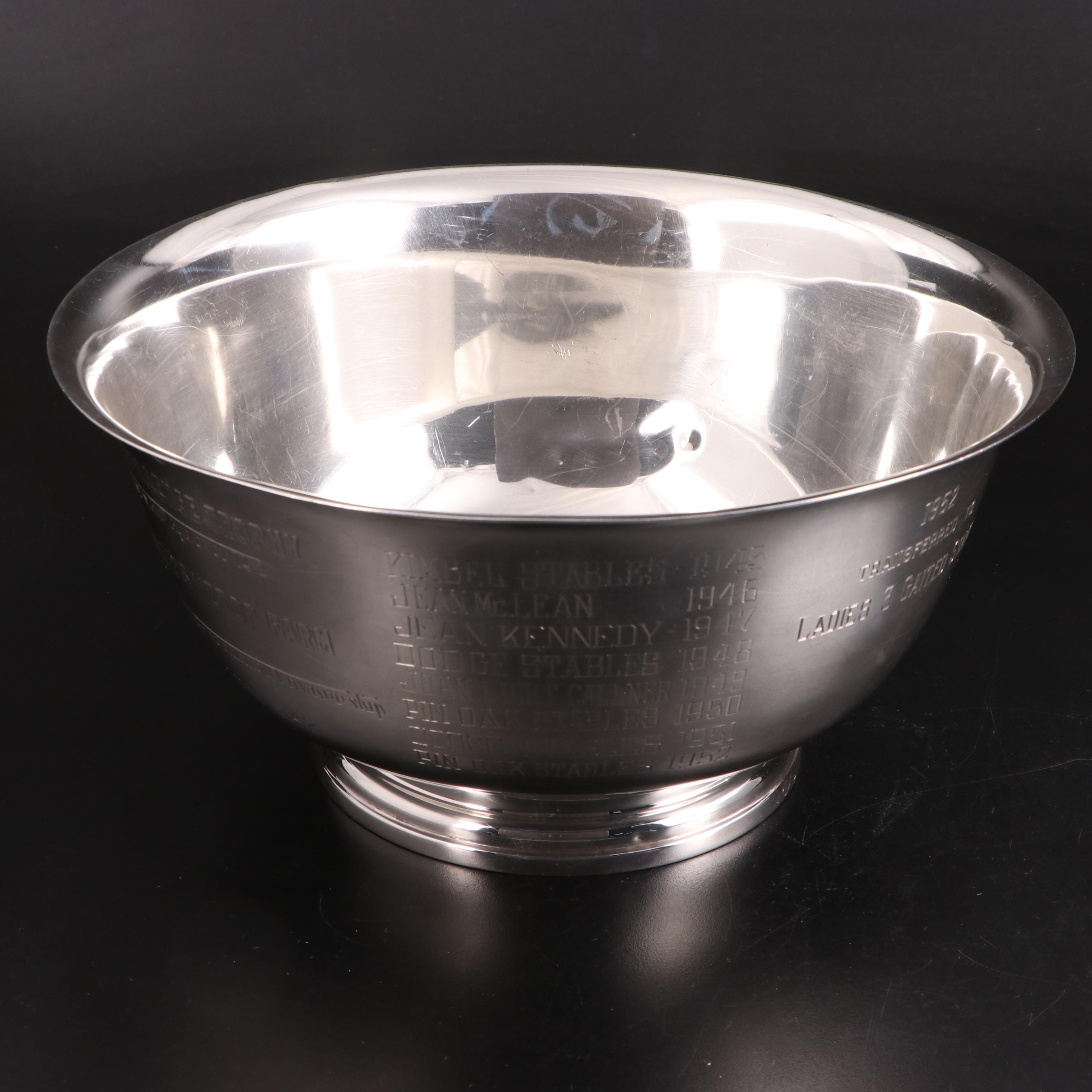 Manchester Sterling Silver Champagne Cocktail Challenge Trophy, Mid ...