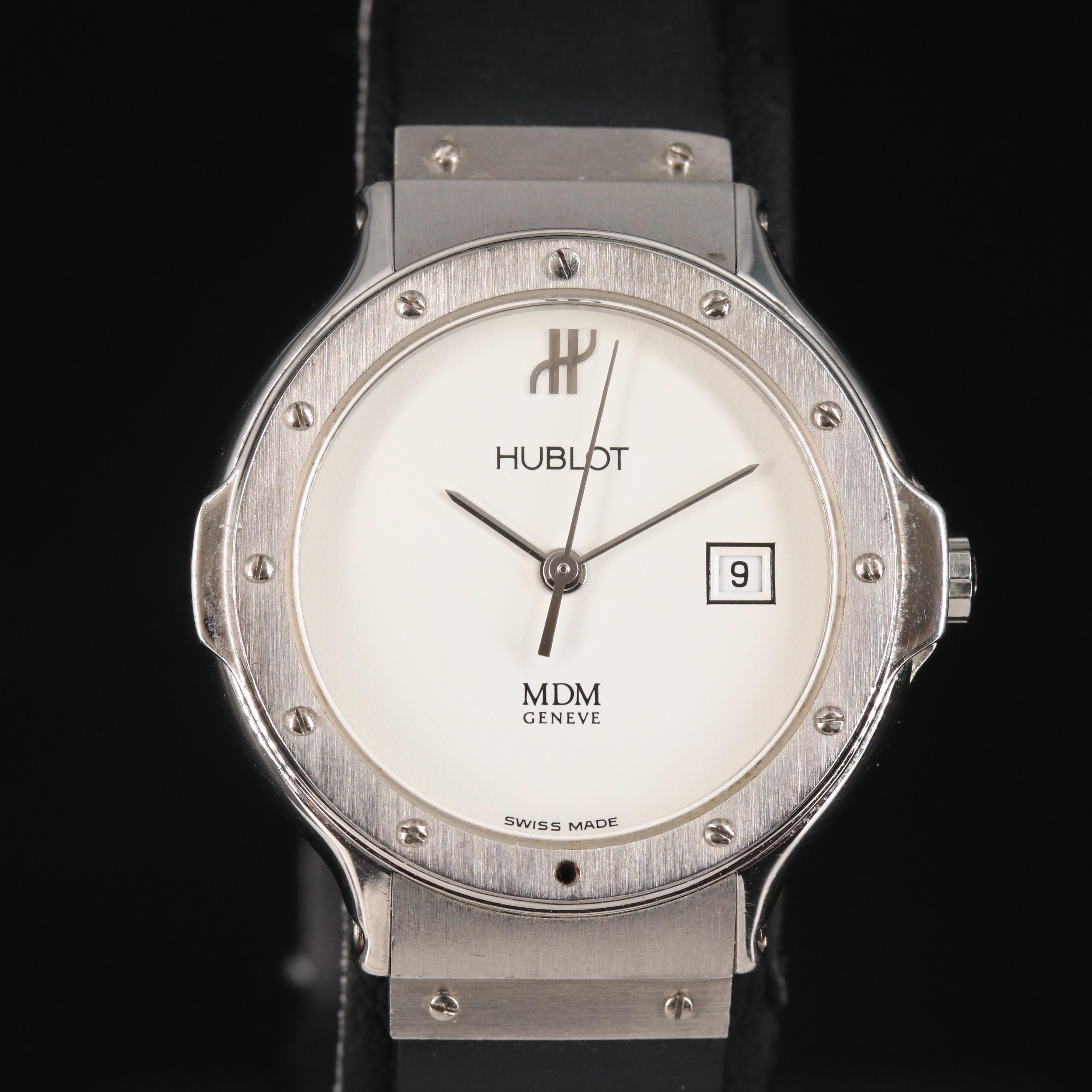 Hublot MDM Stainless Steel Quartz Wristwatch | EBTH