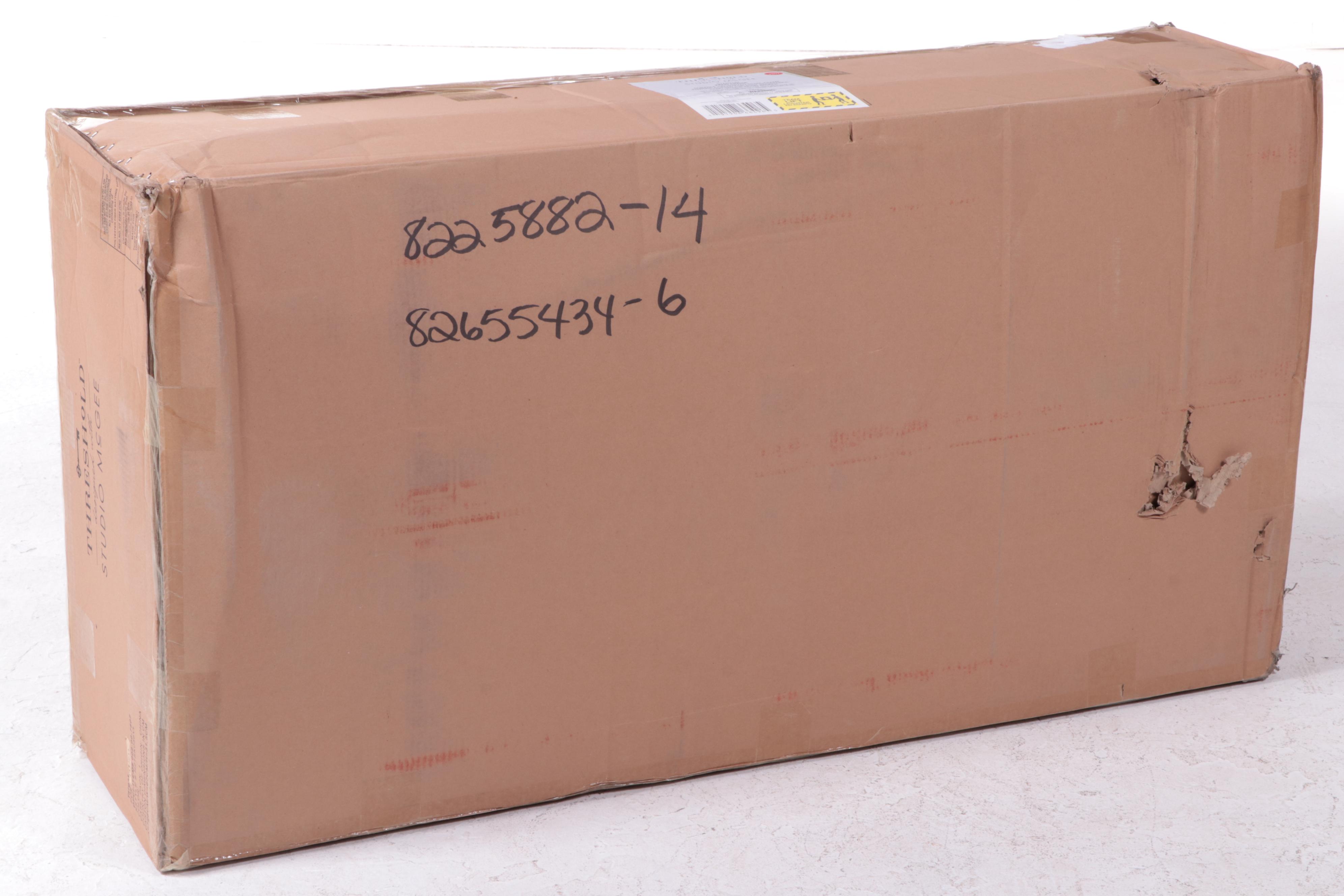 Threshold with Studio McGee Stanton Resin Wicker Patio Chaise Lounge | EBTH