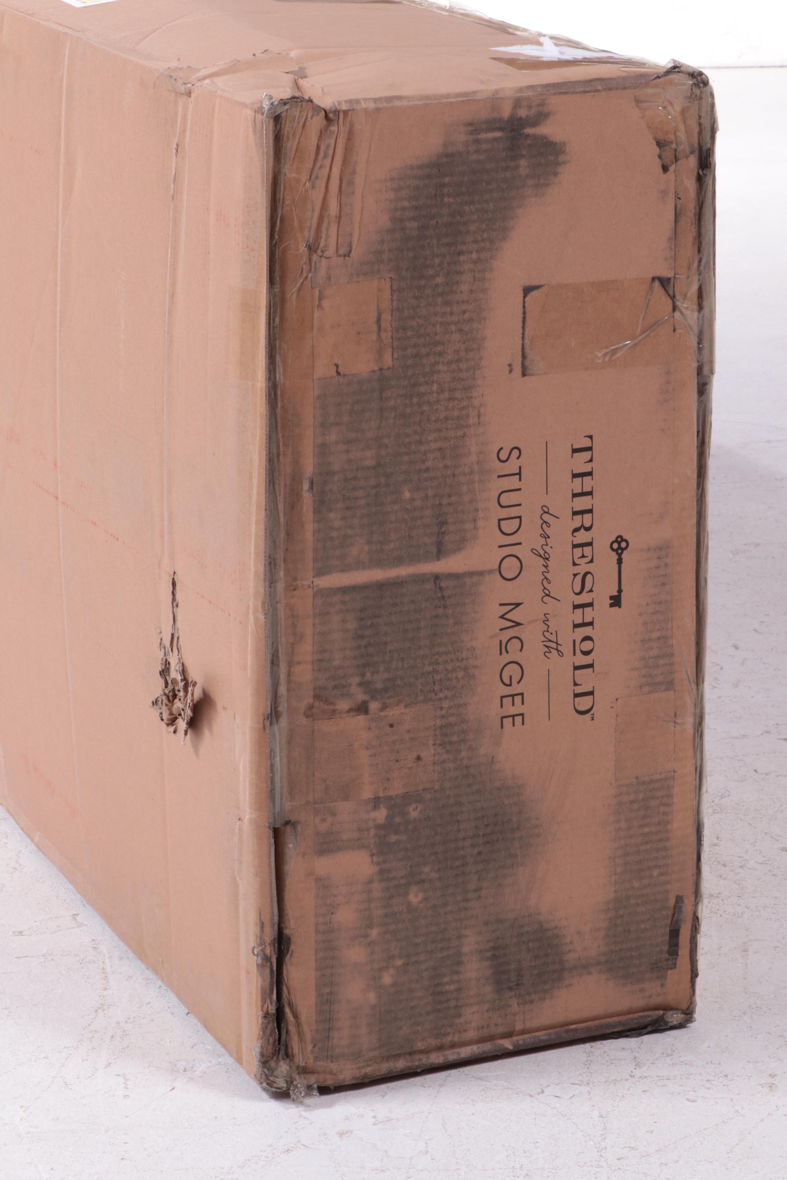 Threshold with Studio McGee Stanton Resin Wicker Patio Chaise Lounge | EBTH