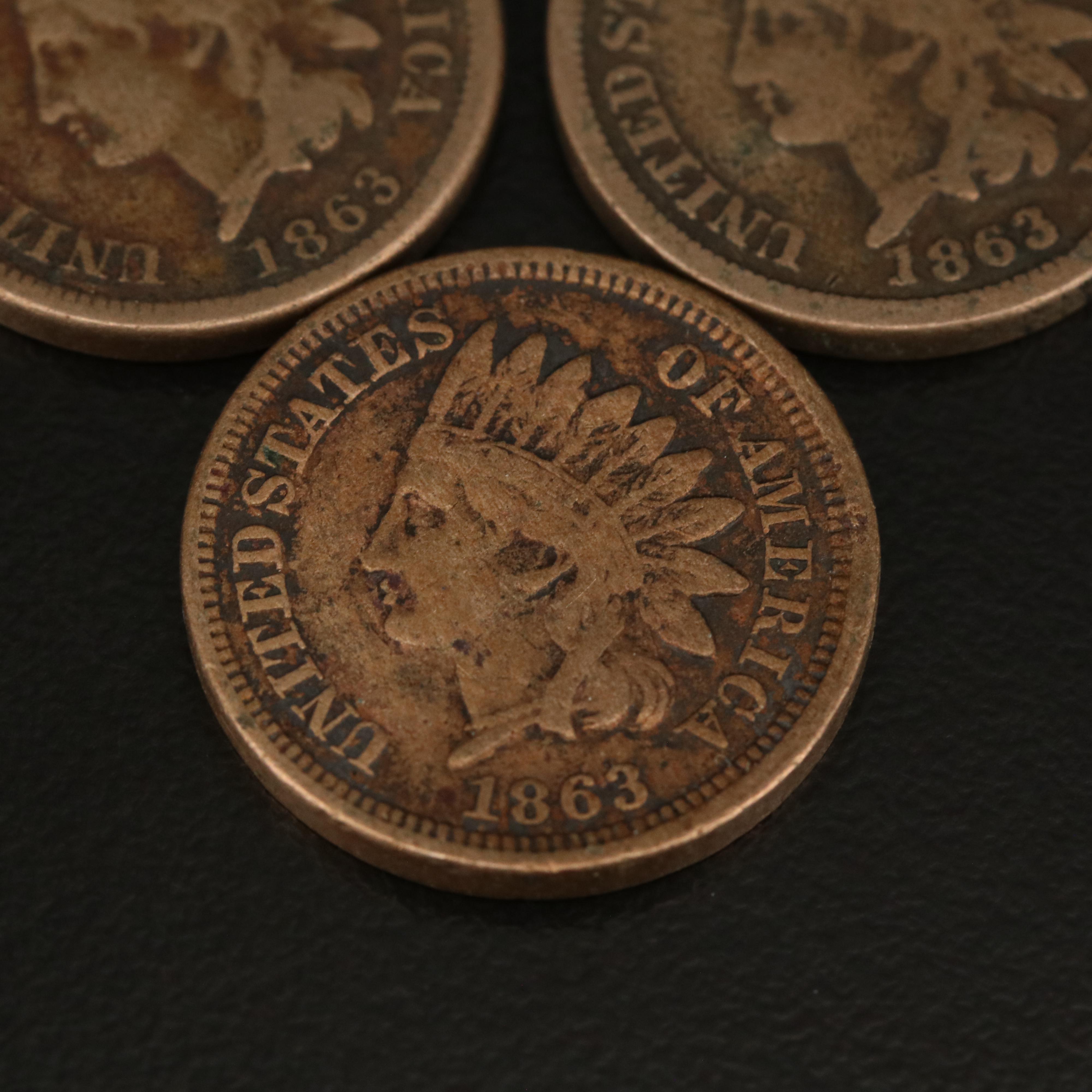 Ten 1863 Indian Cents | EBTH