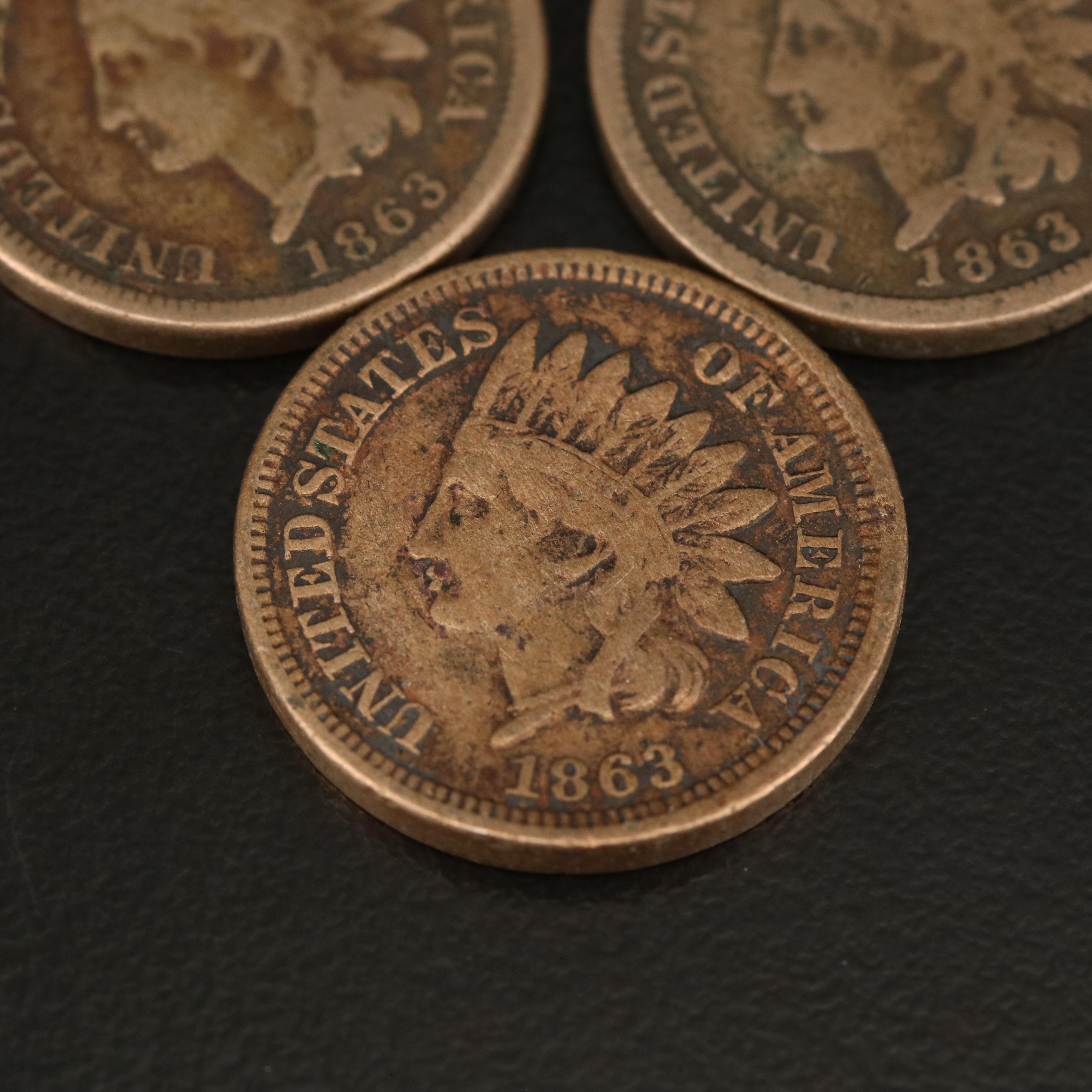 Ten 1863 Indian Cents | EBTH