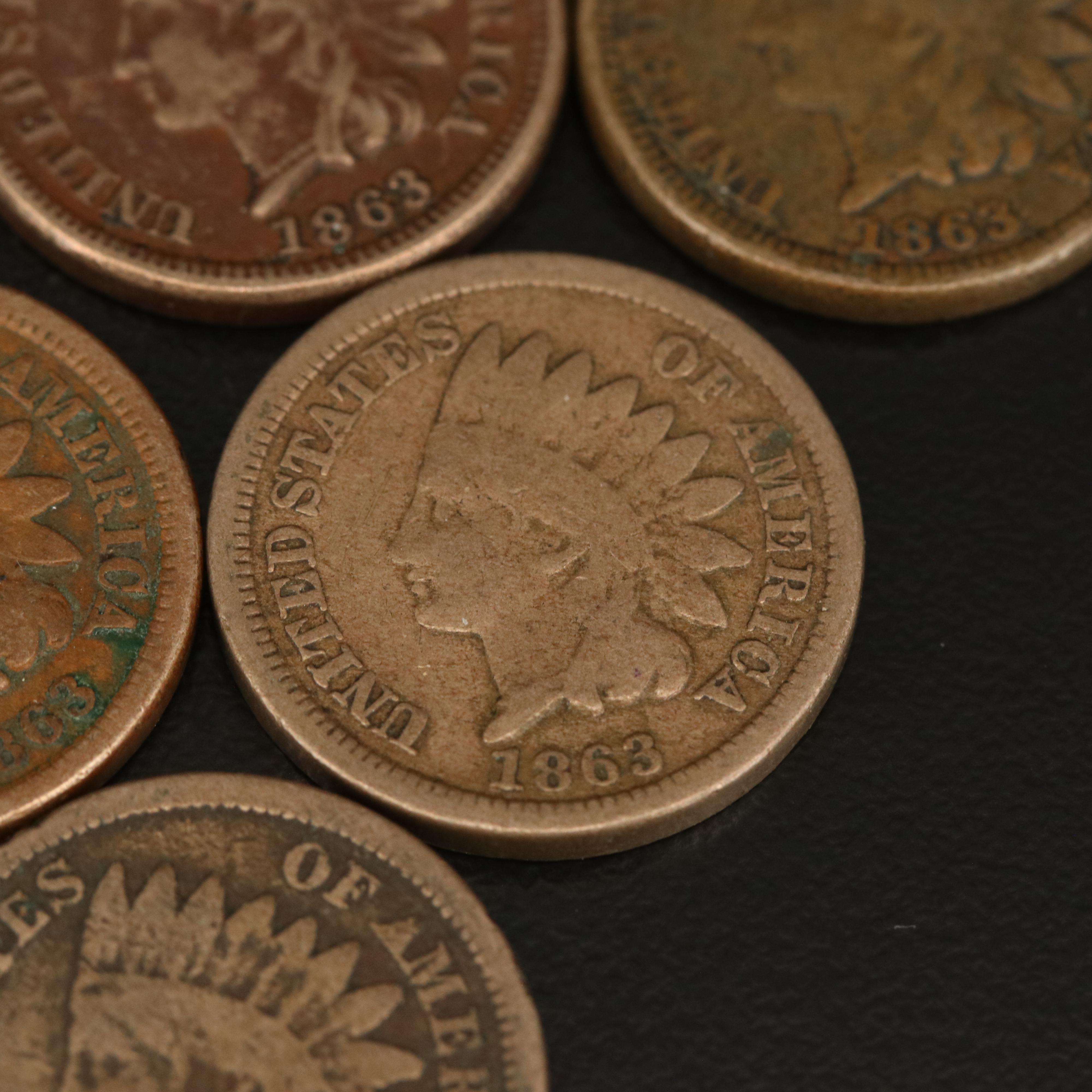 Ten 1863 Indian Cents | EBTH