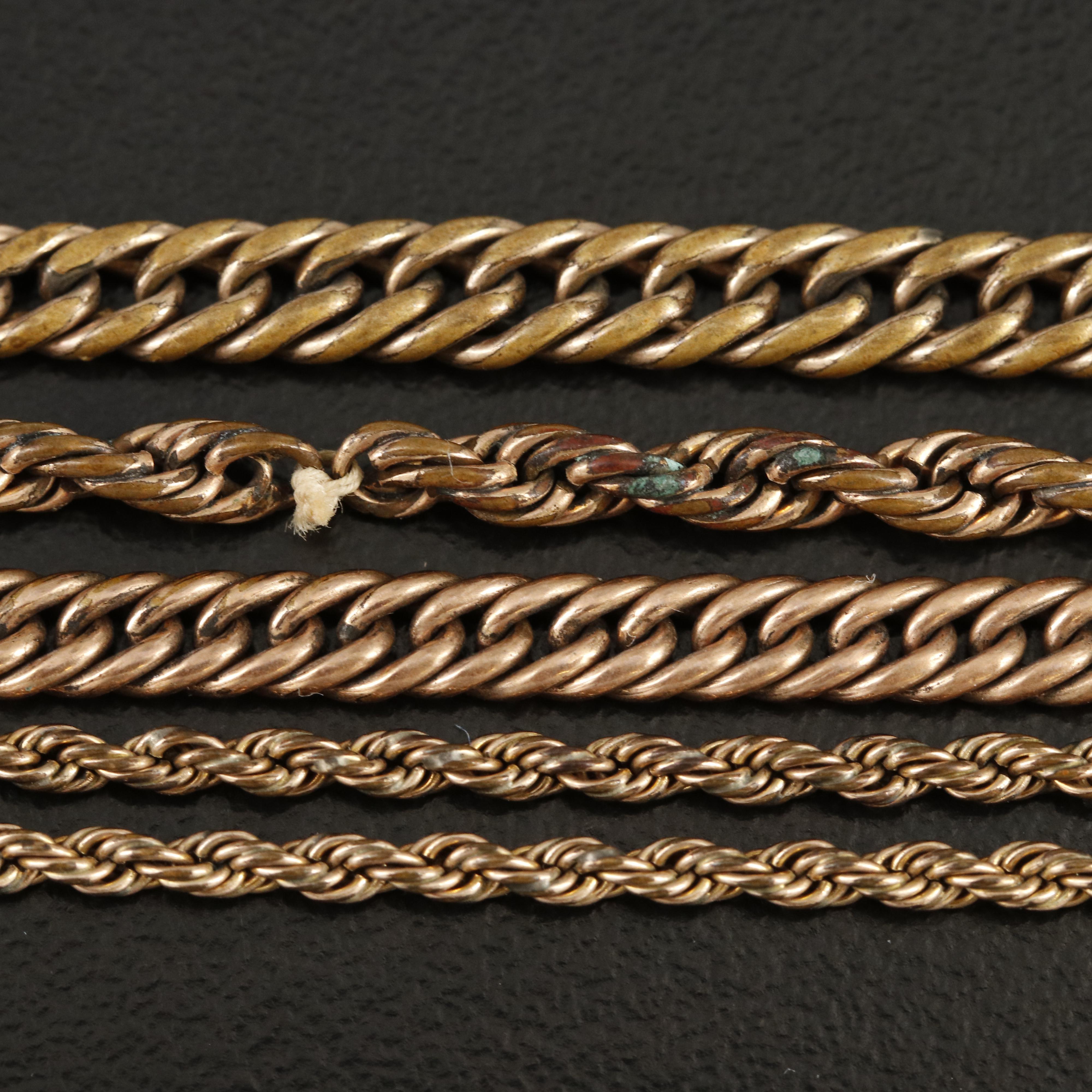 Victorian Watch Chains Including 10K, Locket and Seed Pearls | EBTH