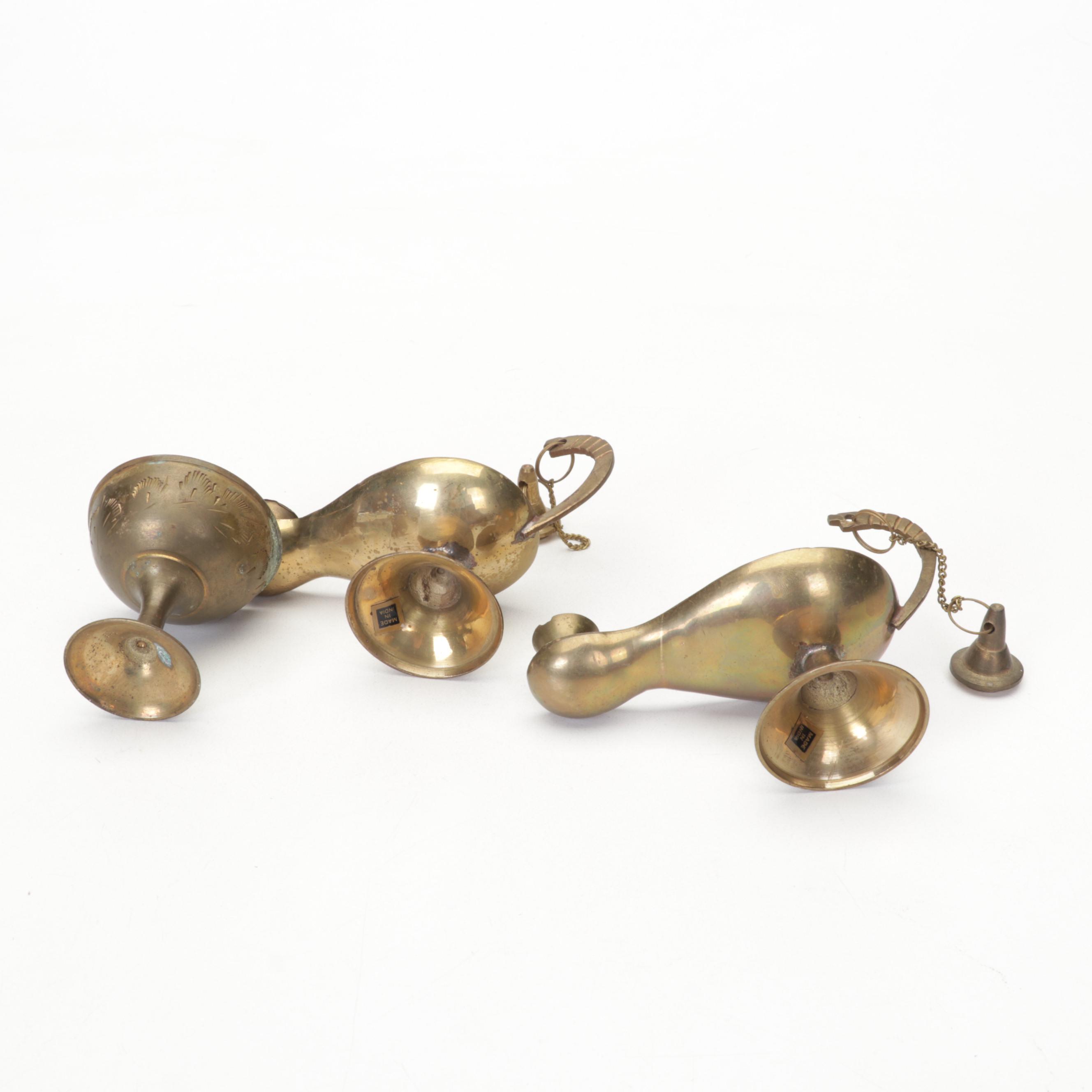 Middle Eastern Brass Teapots, Genie Lamp Incense Burners, Hourglass ...