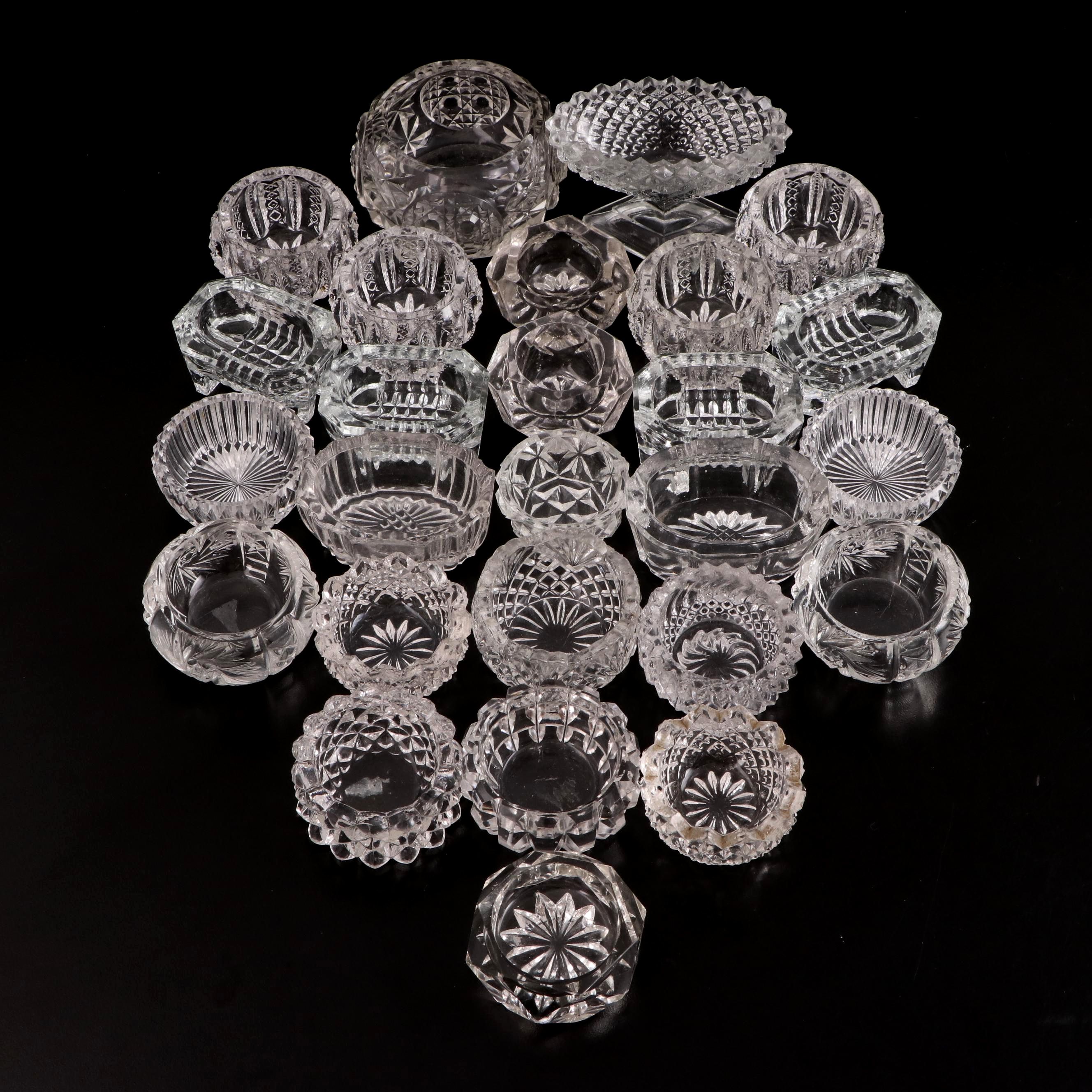 Pressed and Assorted Glass Salt Cellar Collection | EBTH