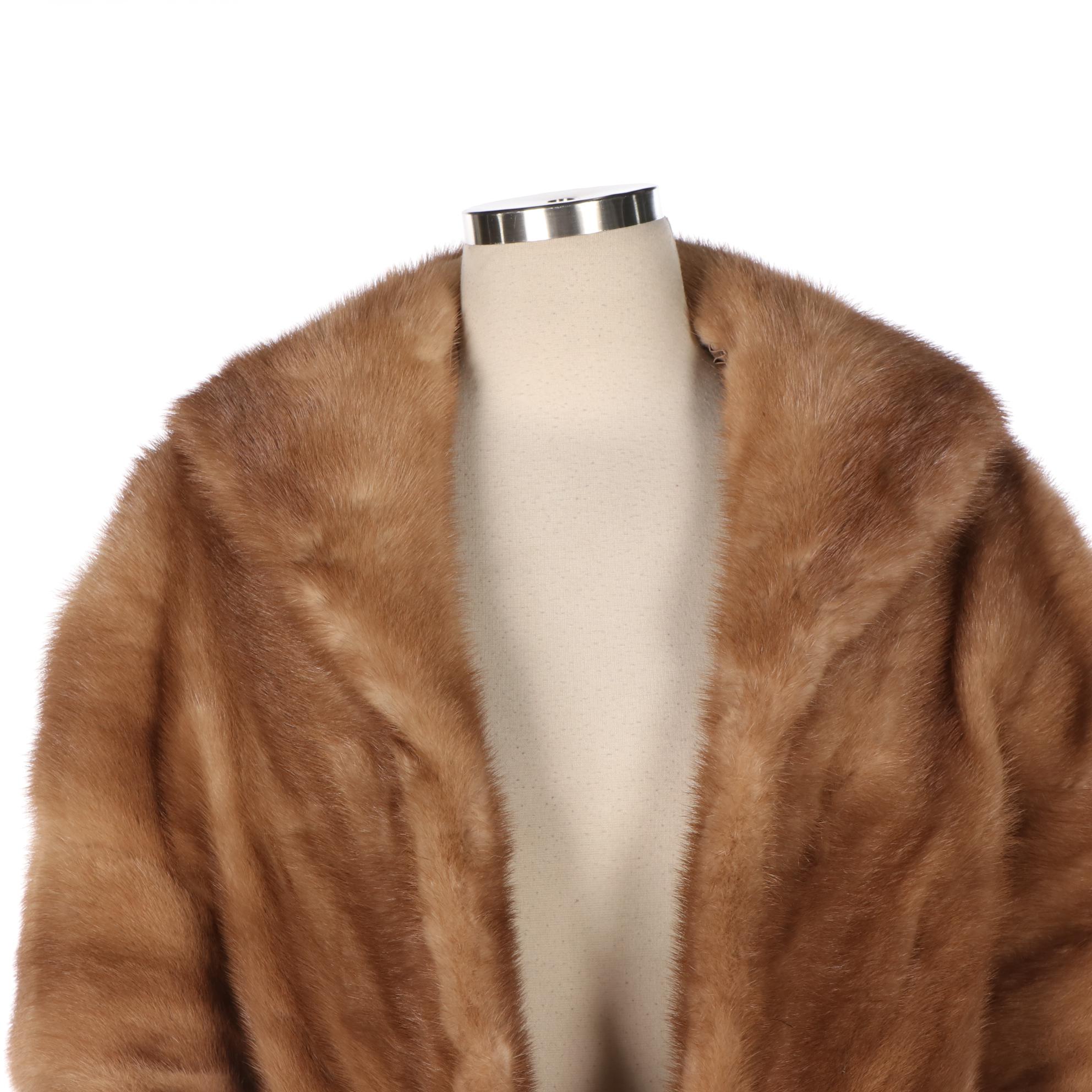 Pastel Brown Mink Fur Stole by J.P. Allen Furs of Atlanta | EBTH
