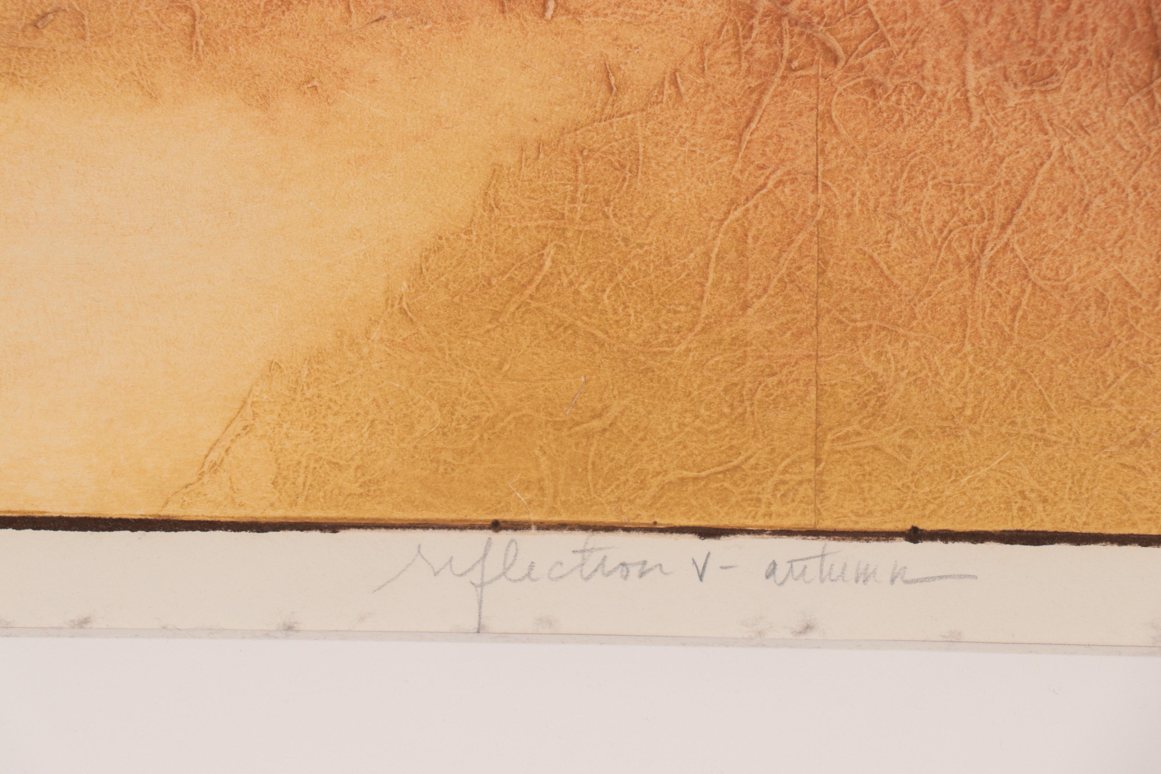 Ruth Rodman Etching With Aquatint "Reflection V - Autumn," Late 20th ...