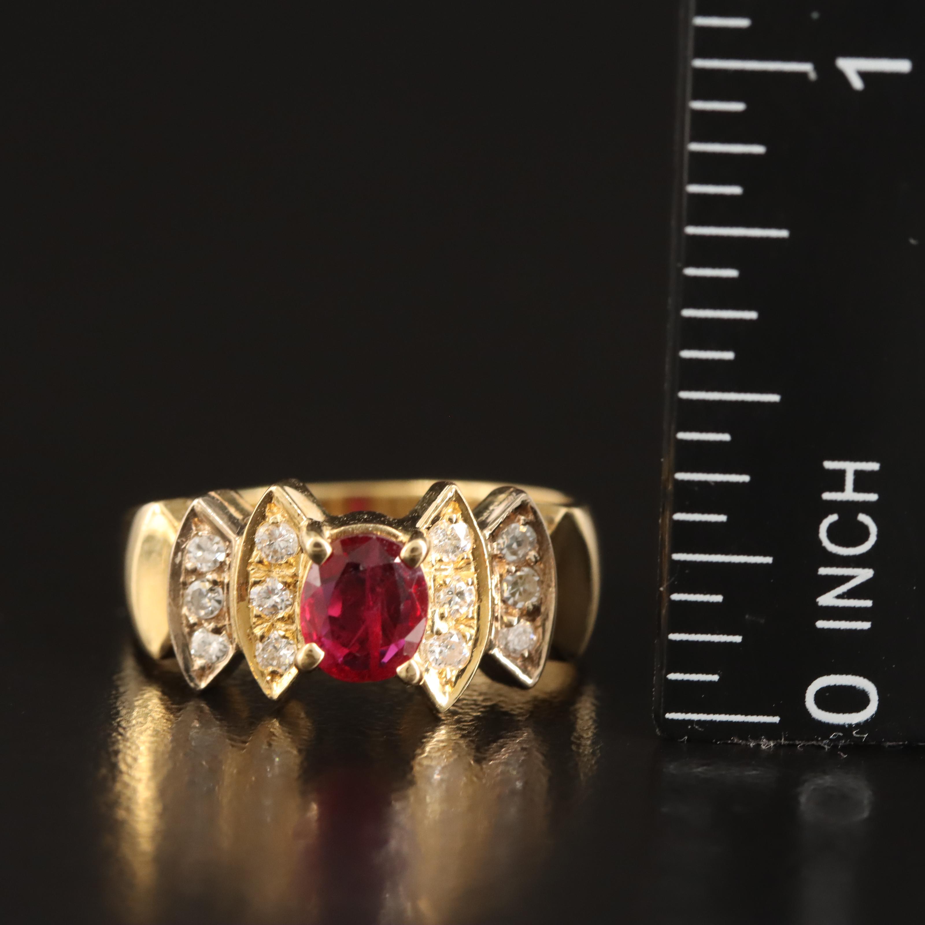 18K Ruby and Diamond Ring | EBTH