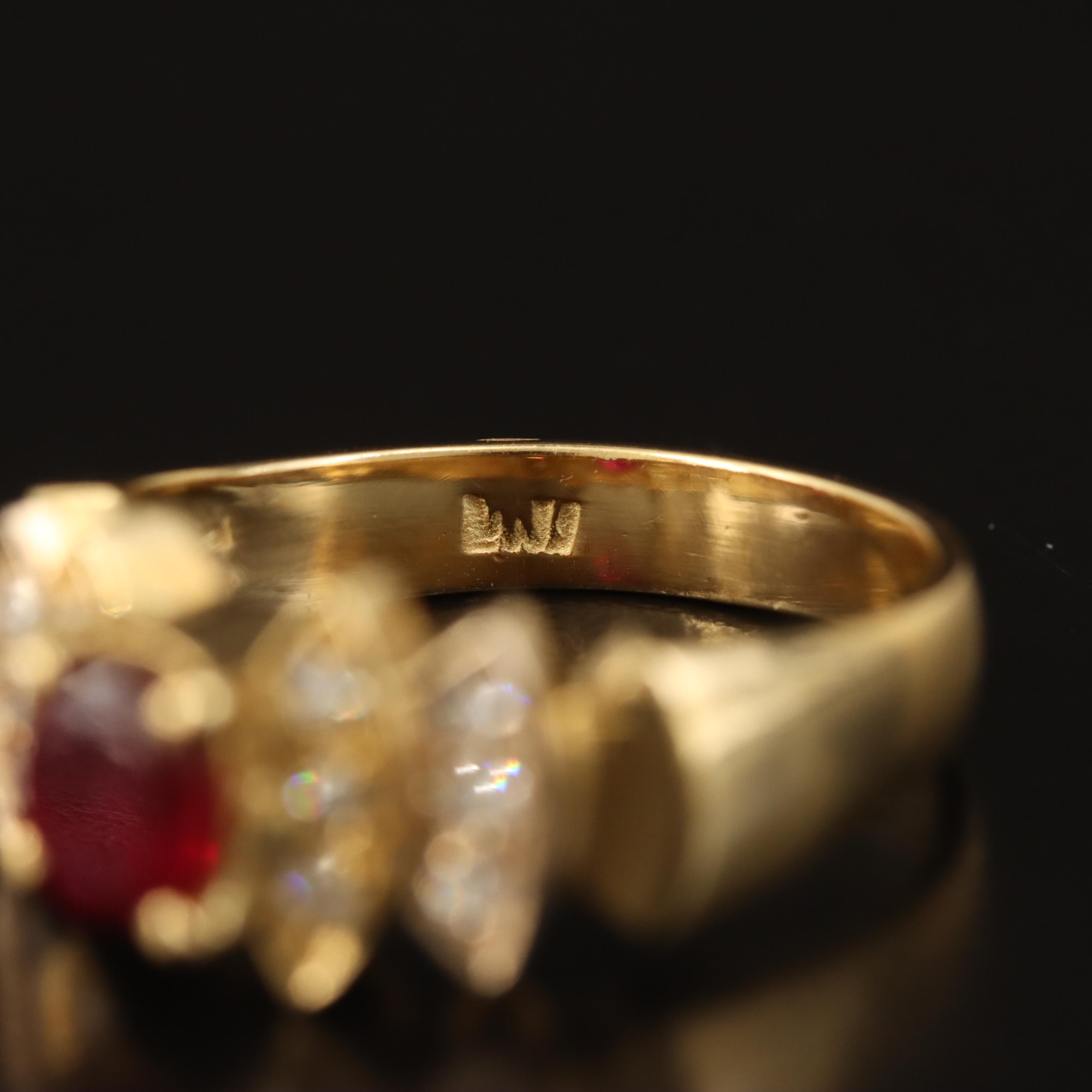 18K Ruby and Diamond Ring | EBTH