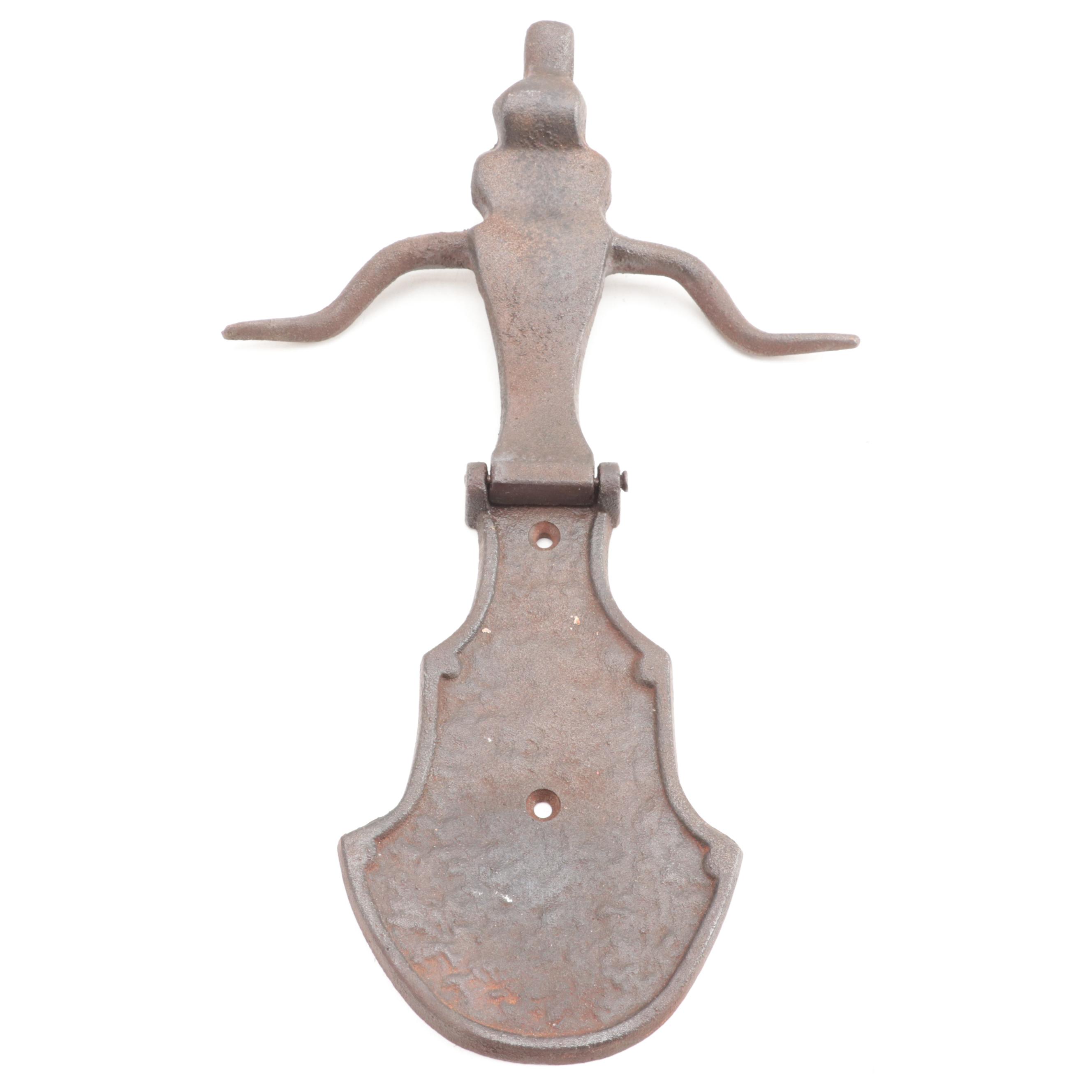 Cast Iron Texas Longhorn Skull Door Knocker | EBTH