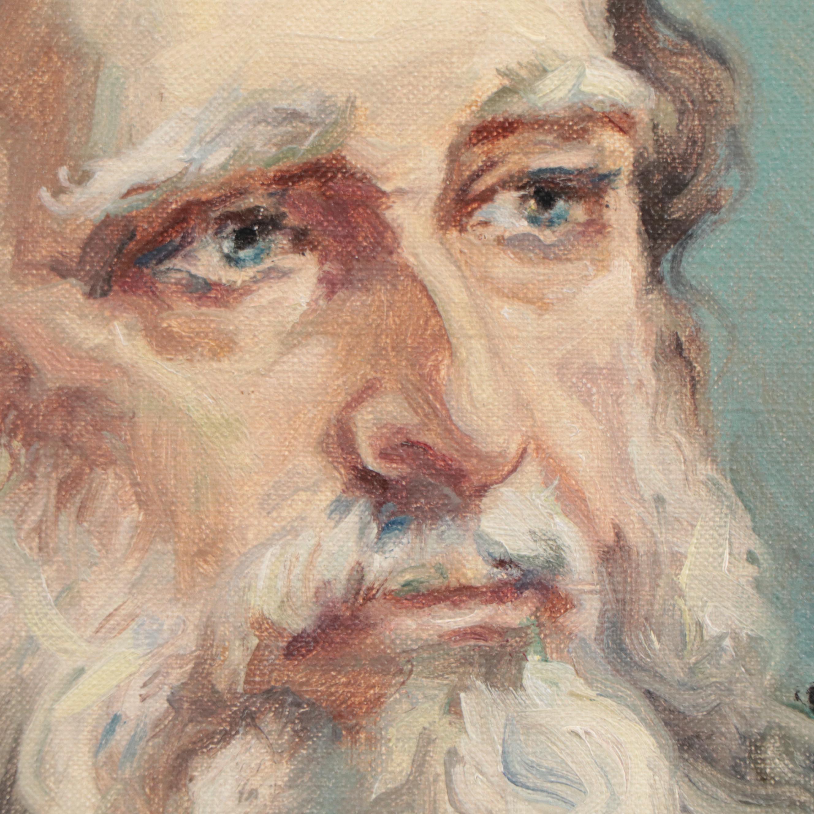 Edward Joseph Finley Timmons Portrait Oil Painting of John Ruskin | EBTH