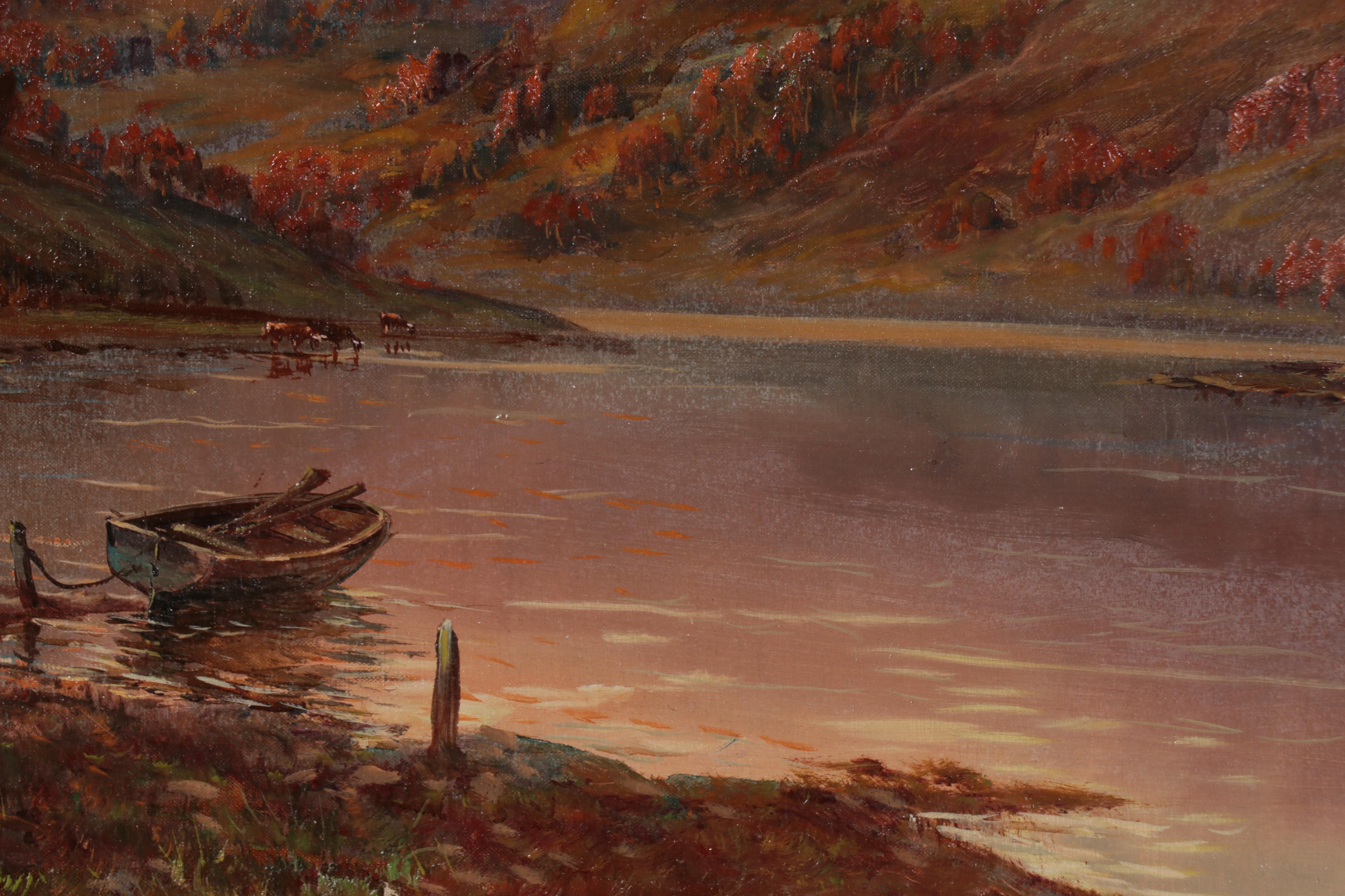 Campbell Scott Oil Painting of Mountainous Landscape | EBTH