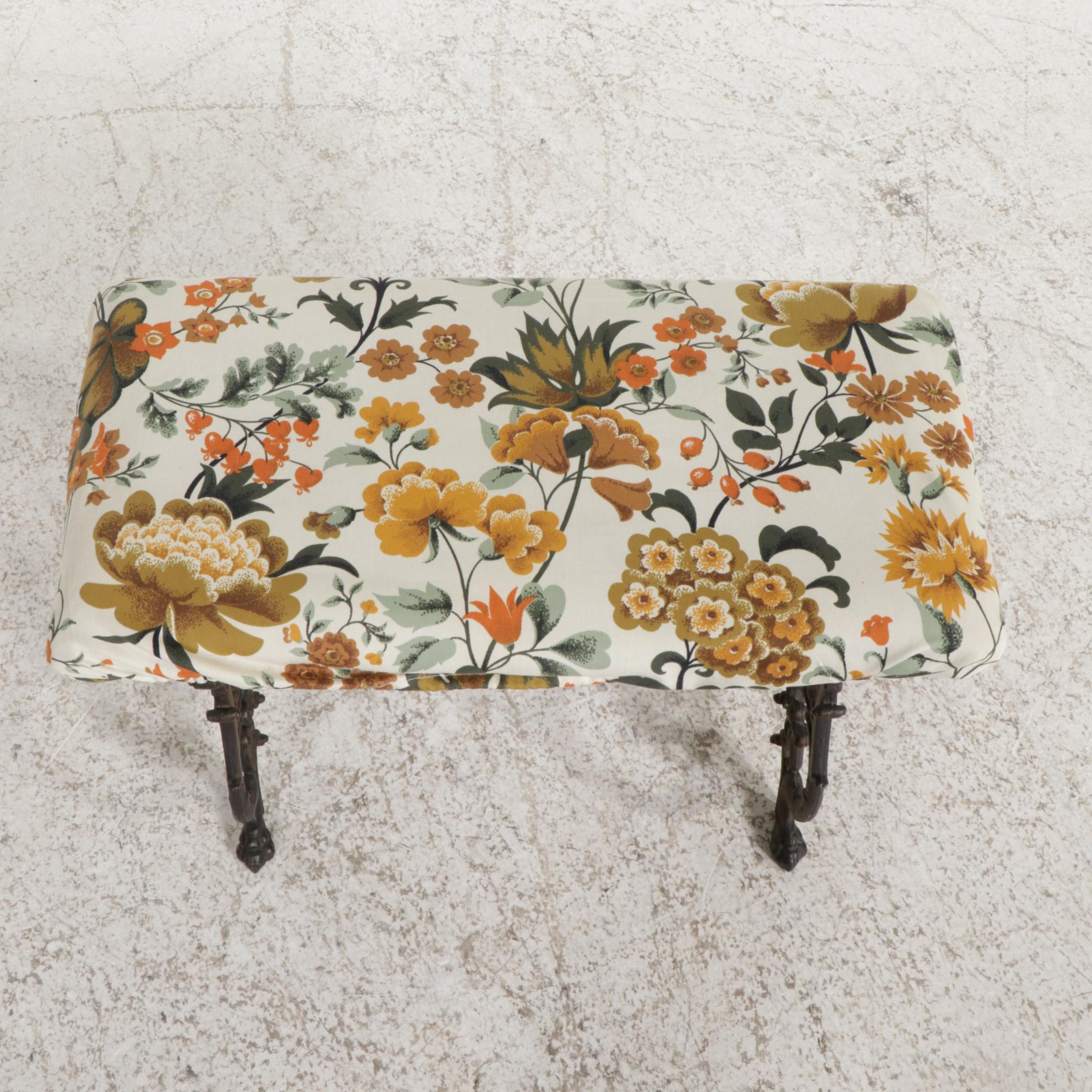 Victorian Cast Iron Piano Bench, Late 19th Century | EBTH